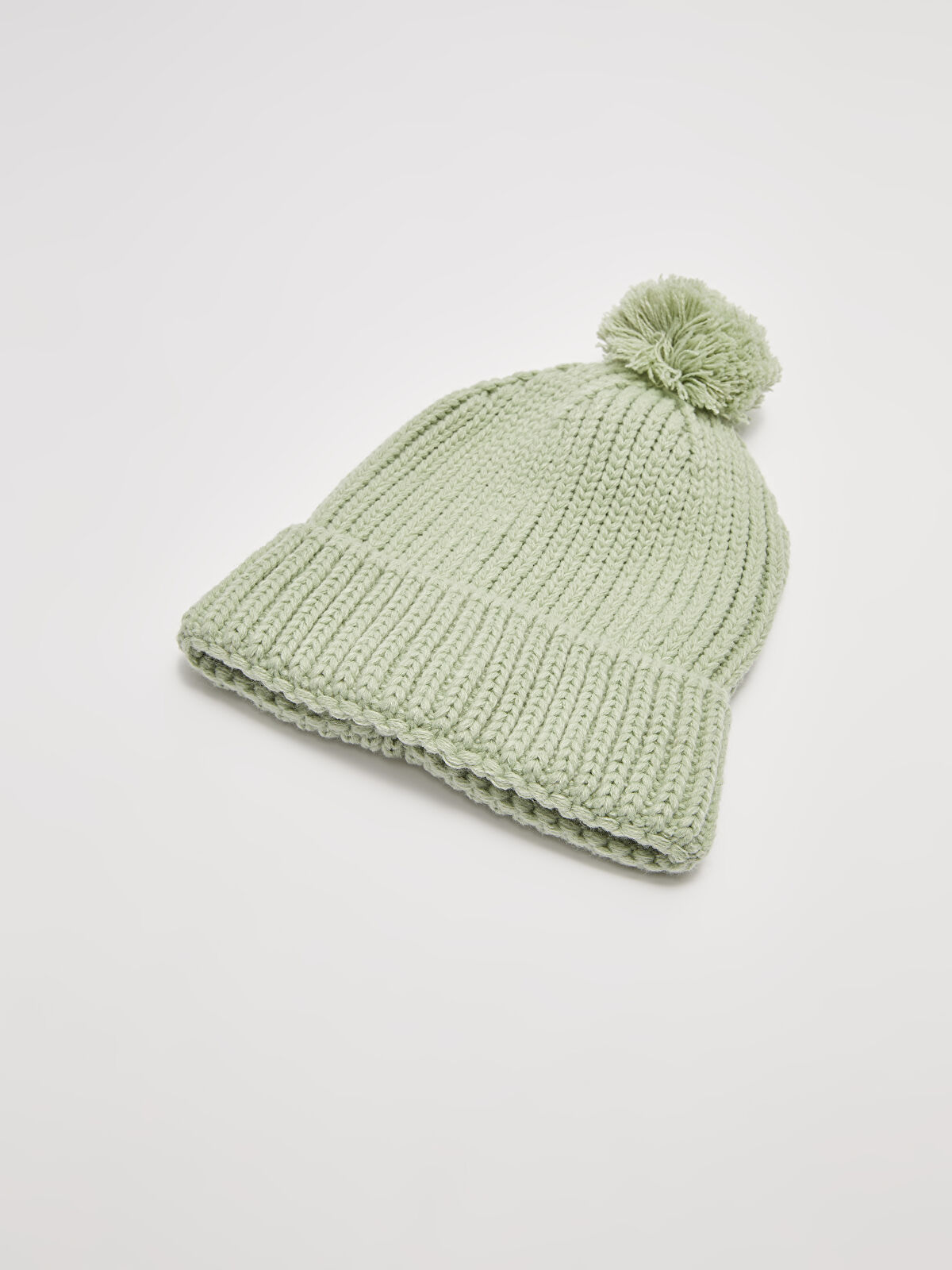 Ponponlu Kız Çocuk Triko Bere