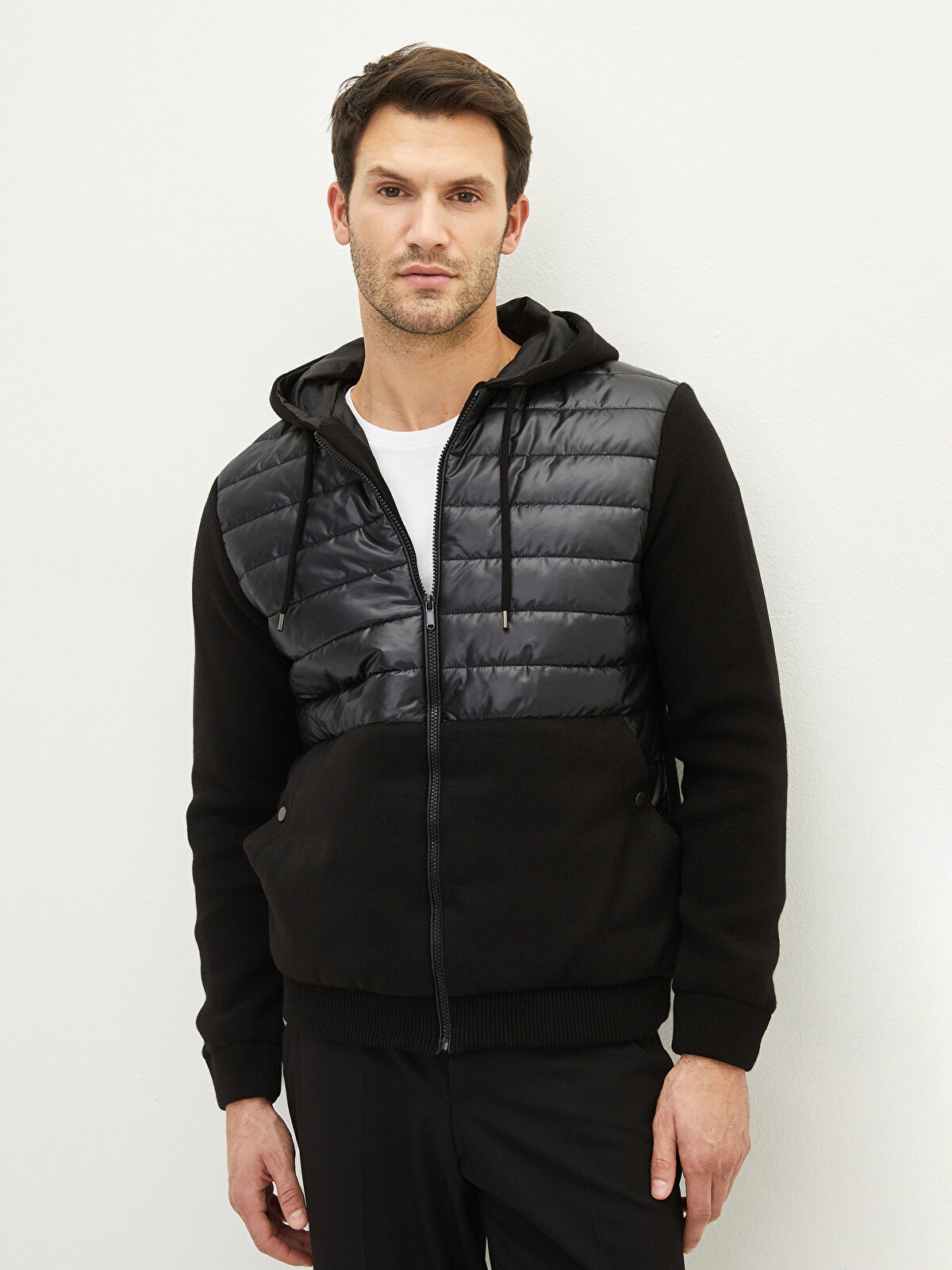 LCW CLASSIC Standart Kalıp Kapüşonlu Erkek Triko Hırka