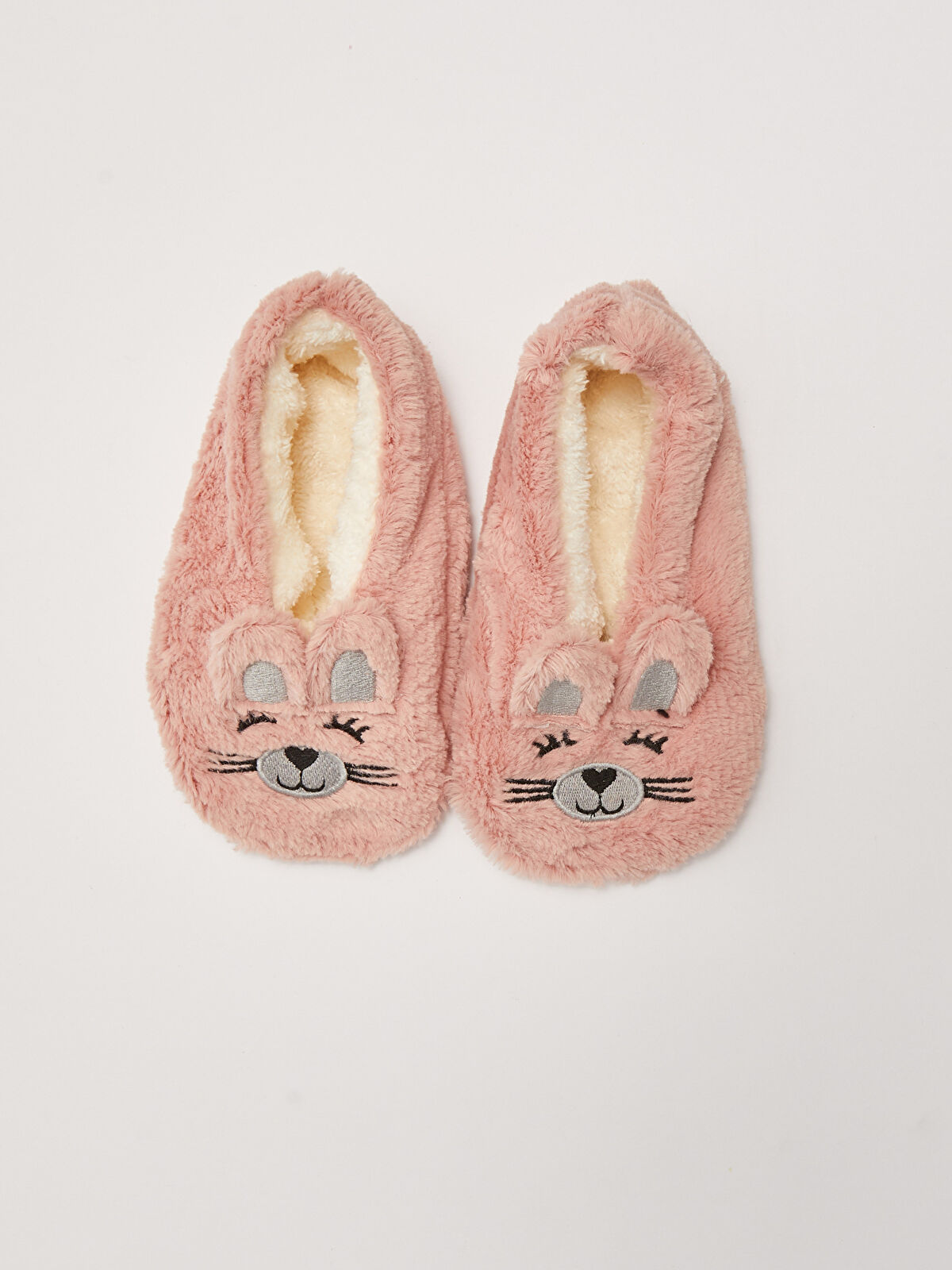 Nakış Detaylı Kız Çocuk Ev Çorabı