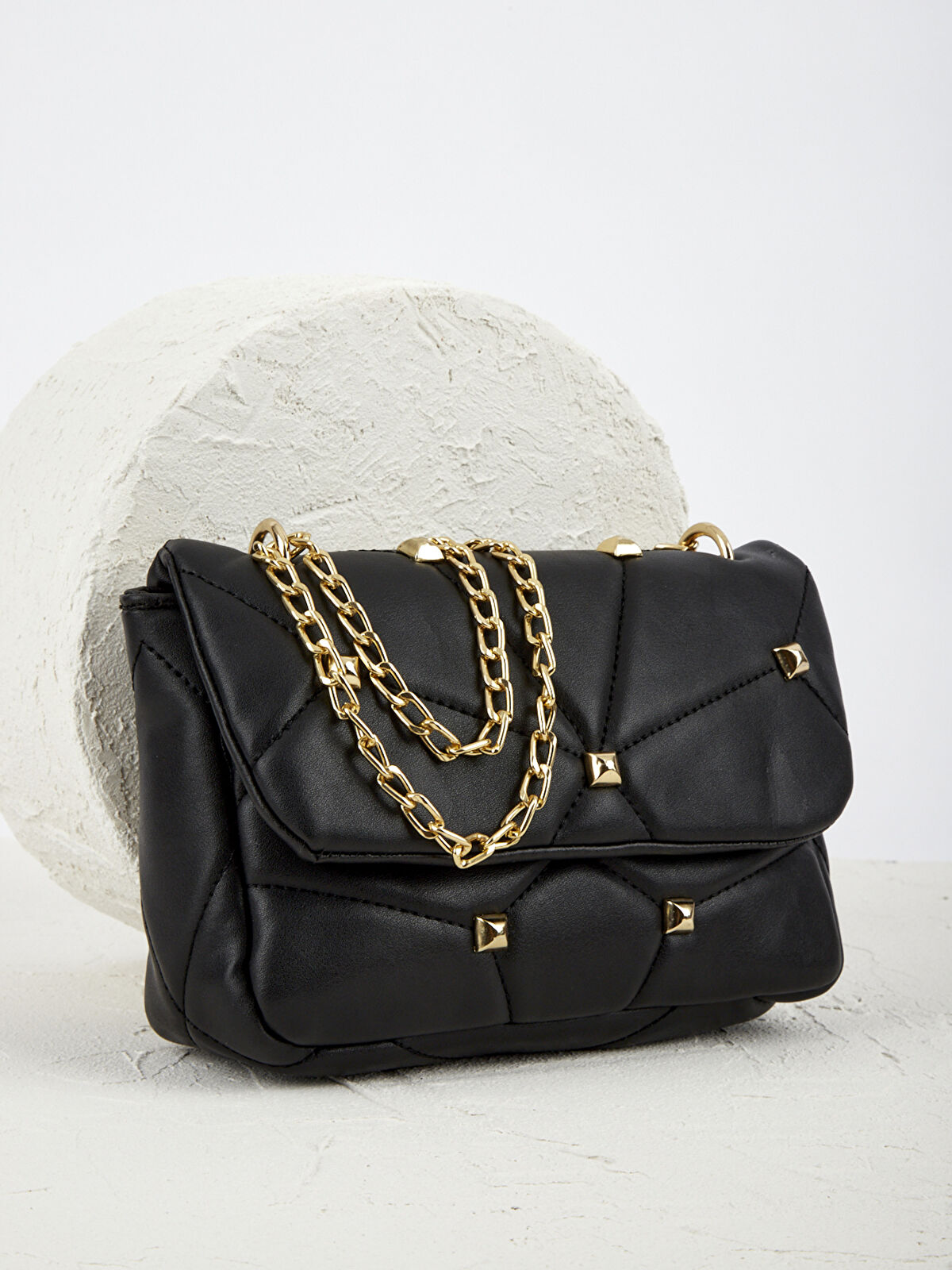 MOON Trok Detaylı Zincir Askılı Kadın Omuz Çantası