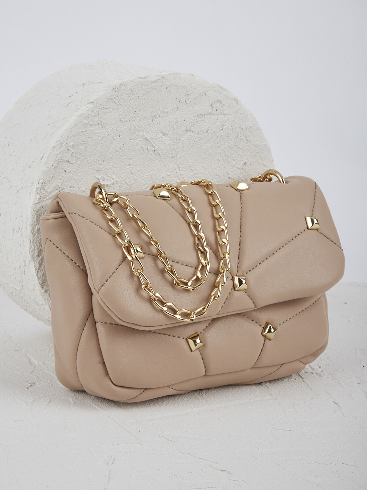 MOON Trok Detaylı Zincir Askılı Kadın Omuz Çantası