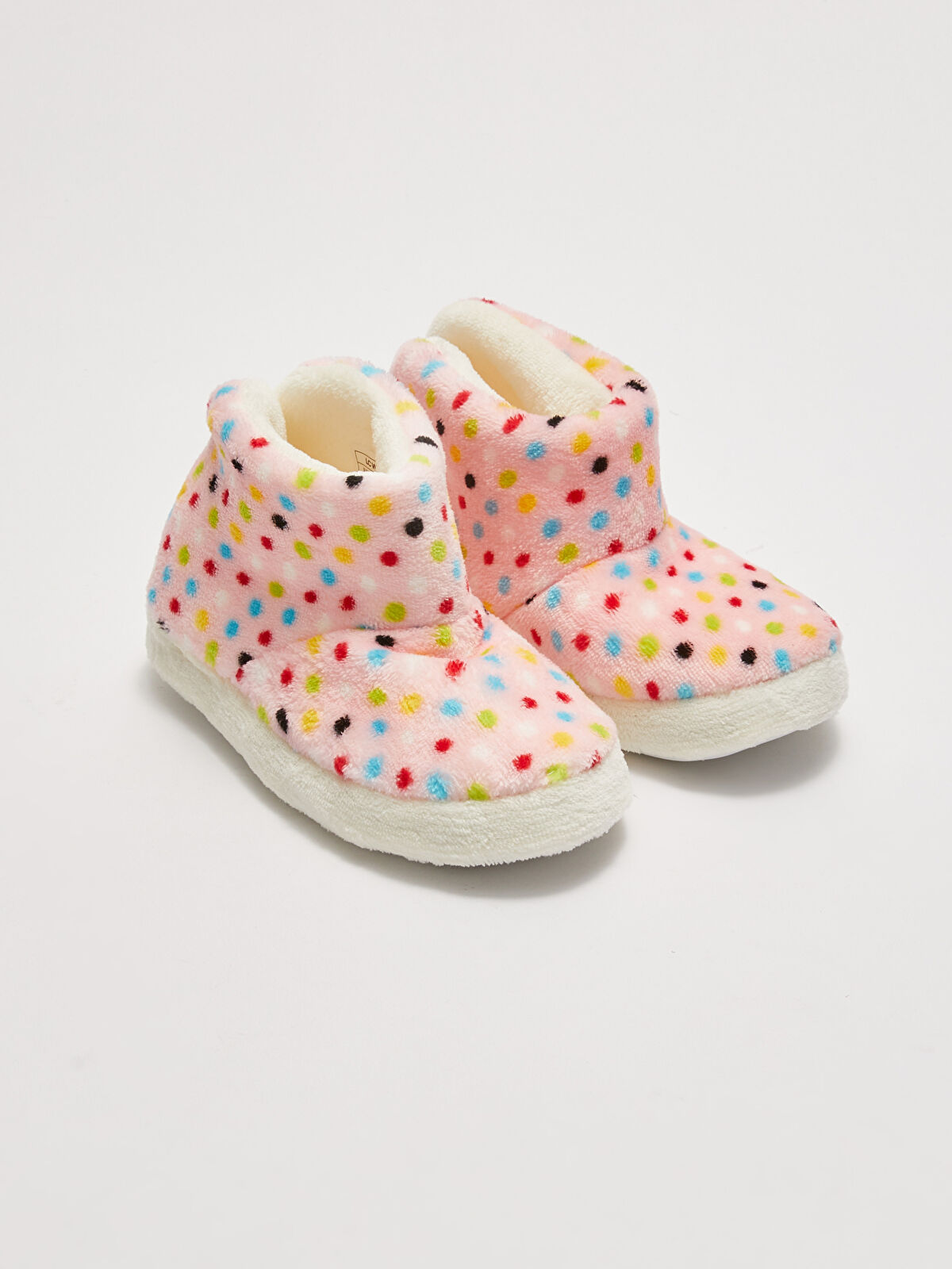 Renkli Puantiye Baskılı Kız Çocuk Ev Botu