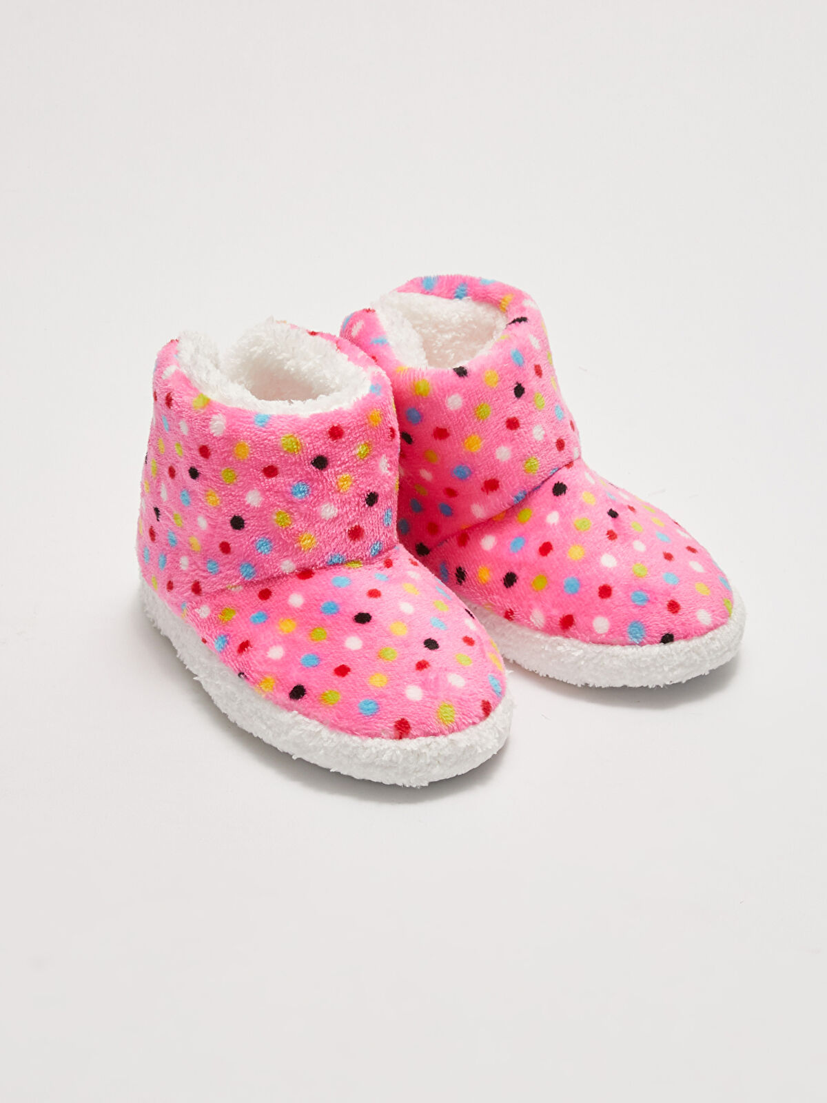 Renkli Puantiye Baskılı Kız Çocuk Ev Botu