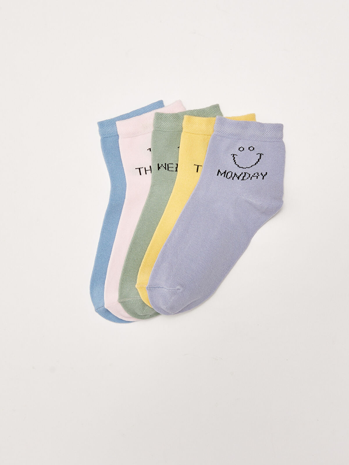 LCW DREAM Baskılı Kadın Soket Çorap 5'li Paket