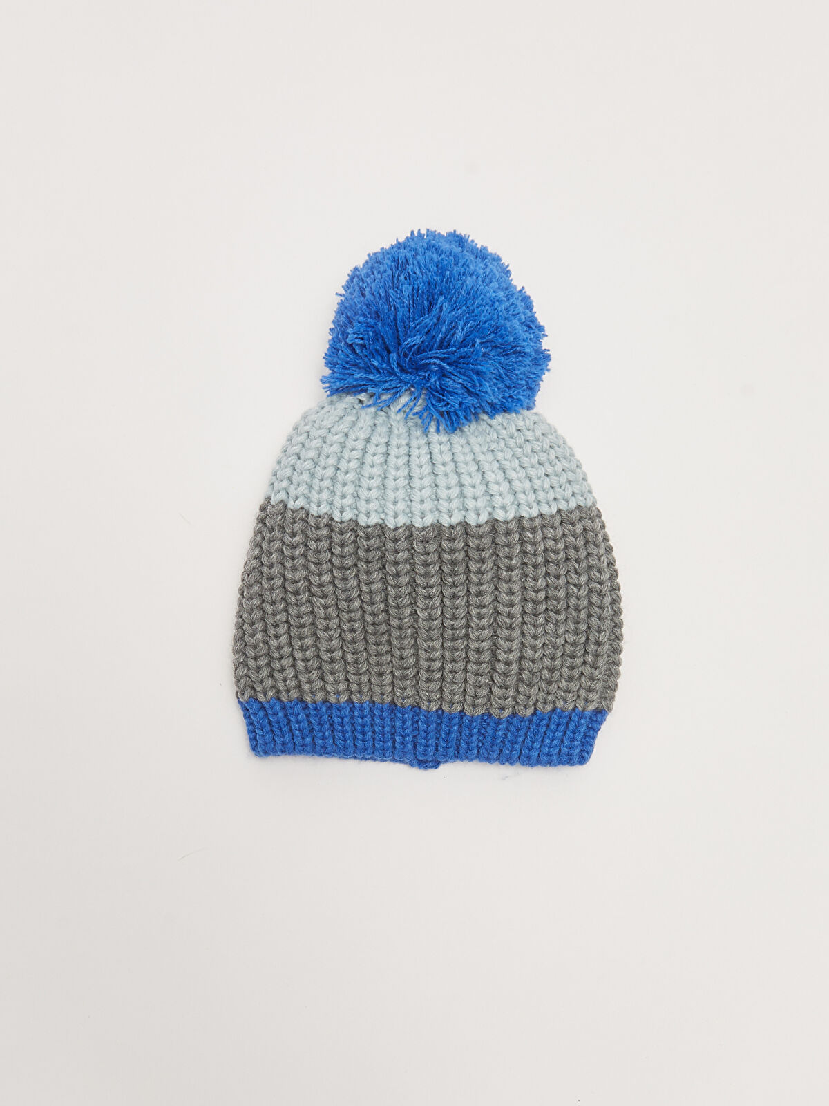 Ponpon Detaylı Erkek Bebek Triko Bere Ponpon Detaylı Erkek Bebek Triko Bere