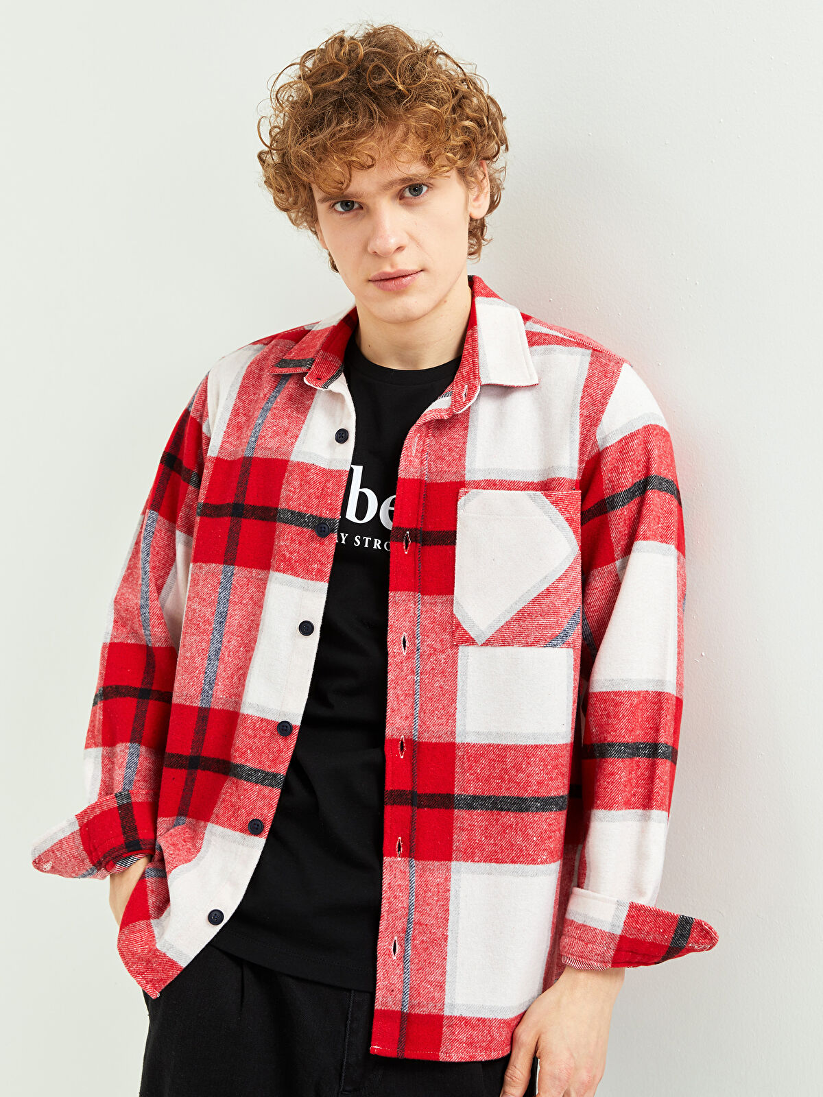 XSIDE Regular Fit Uzun Kollu Ekose Erkek Gömlek Ceket