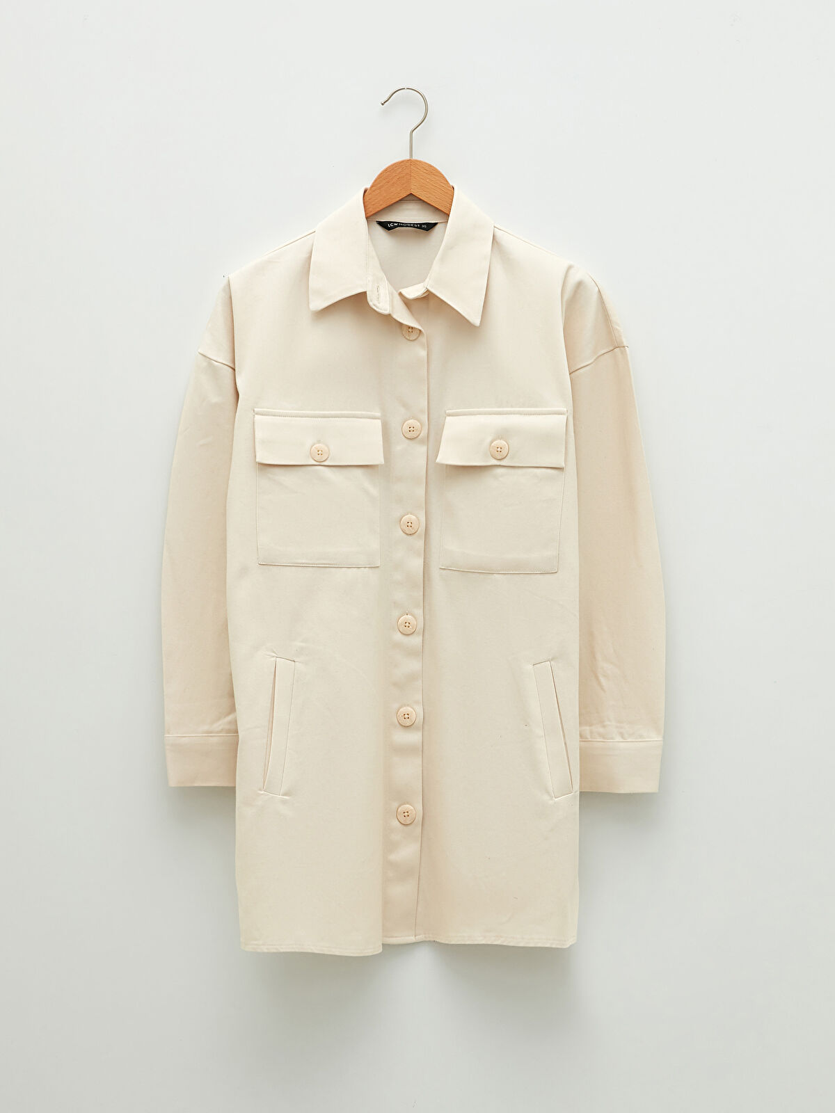 MODEST Gömlek Yaka Baskılı Uzun Kollu Oversize Gabardin Kadın Tunik MODEST Gömlek Yaka Baskılı Uzun Kollu Oversize Gabardin Kadın Tunik