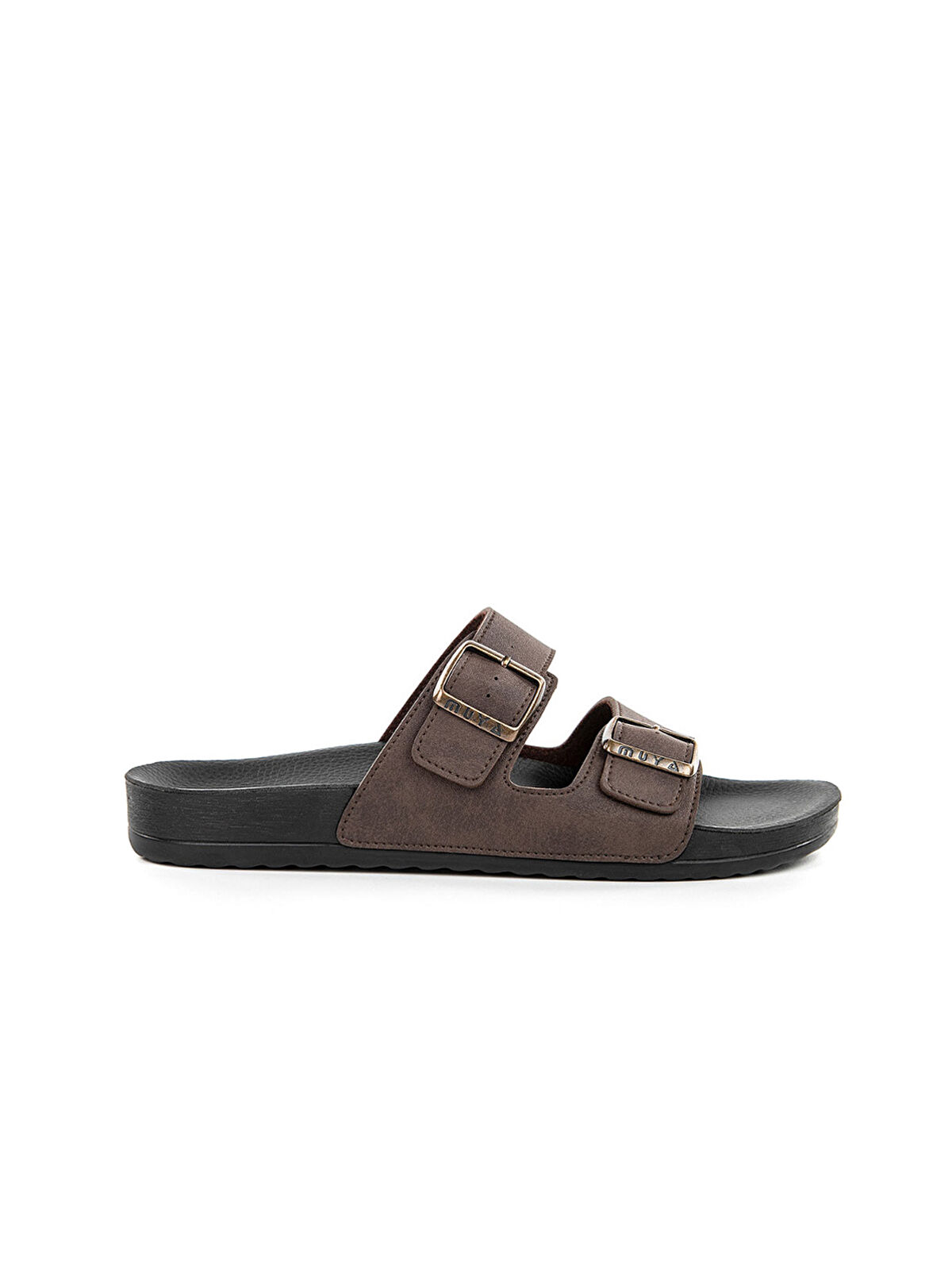 Muya Çift Bantlı Toka Detaylı Erkek Terlik