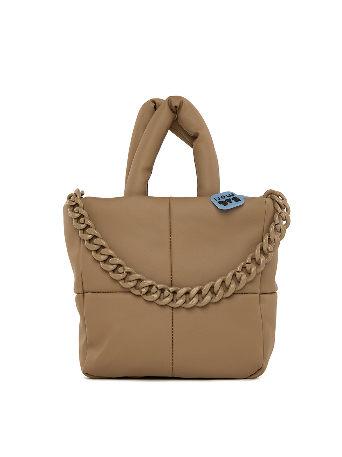 Bagmori Taba Akik Zincirli Nakışlı Puf Çanta Bagmori Taba Akik Zincirli Nakışlı Puf Çanta