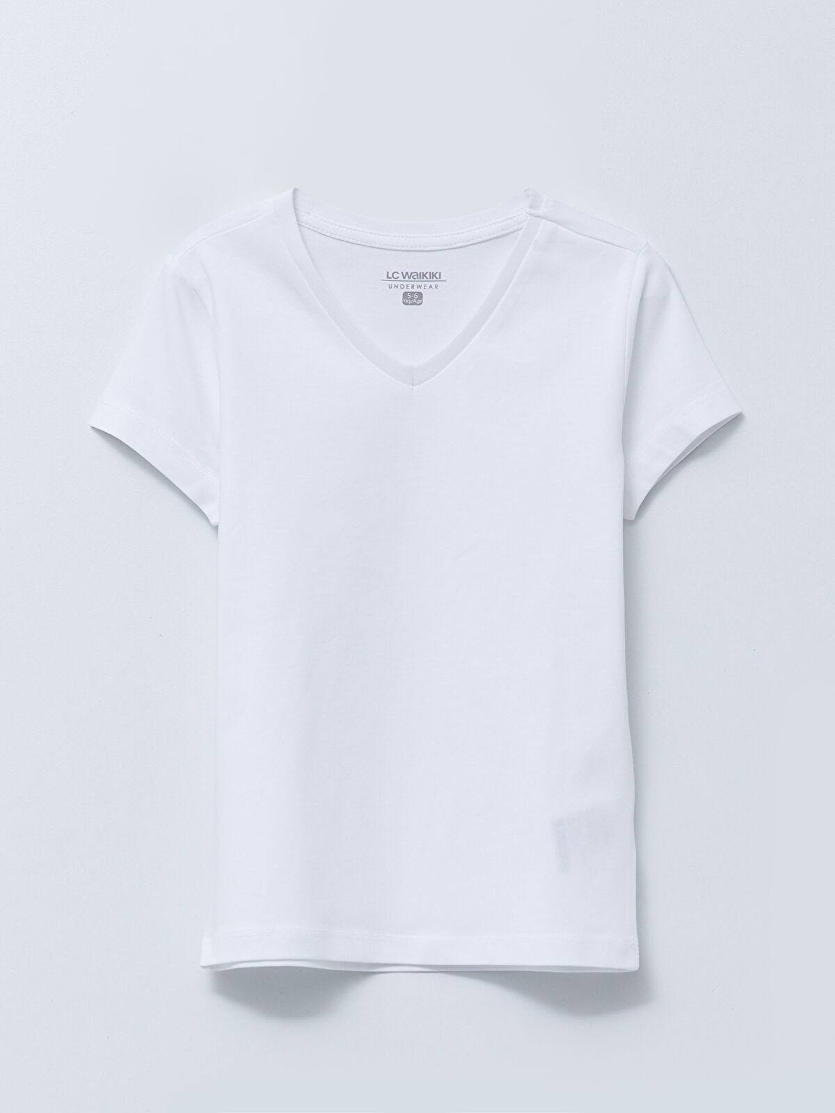 V Yaka Basic Kısa Kollu Erkek Çocuk Fanila