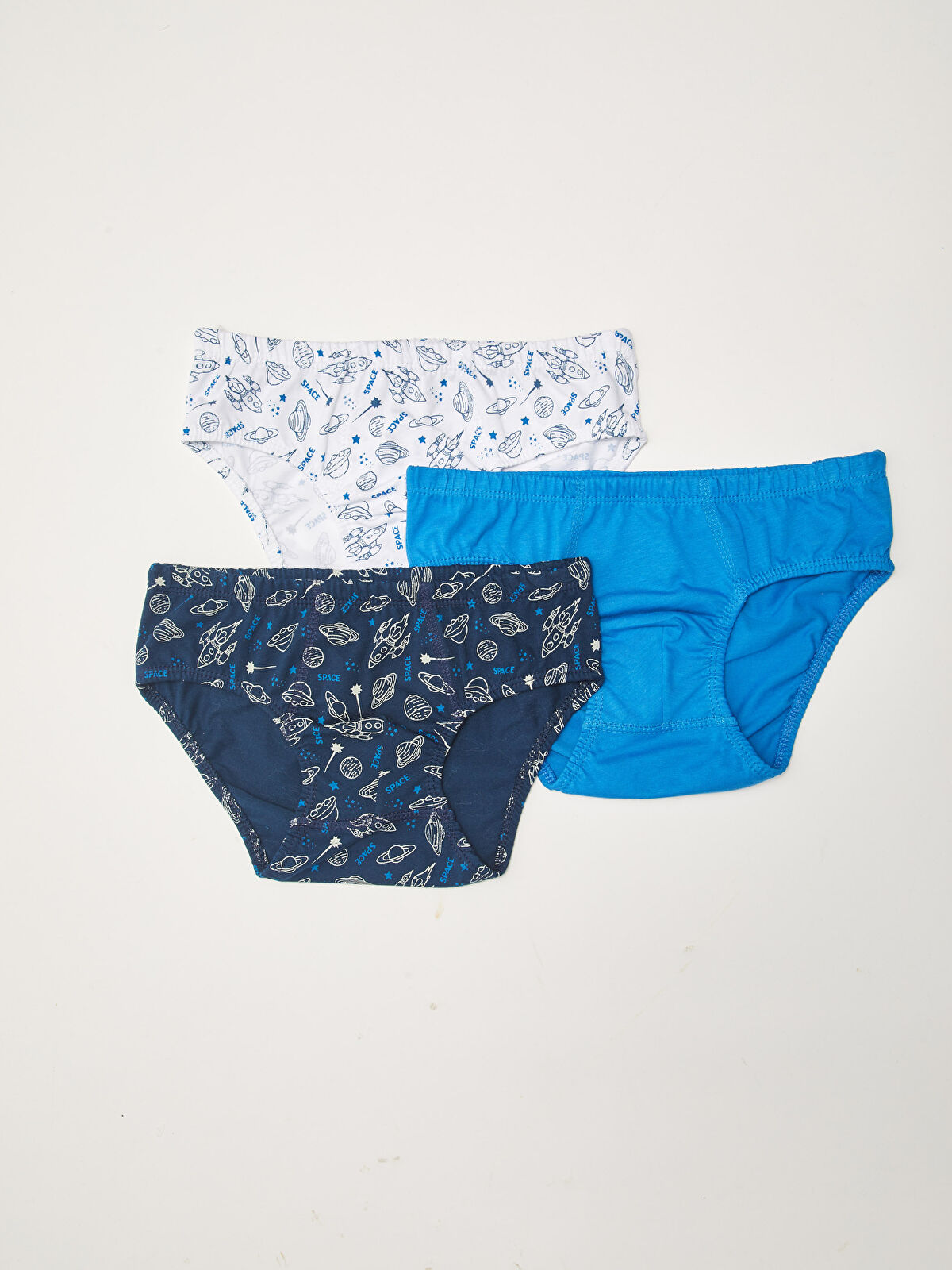 Baskılı Pamuklu Erkek Çocuk Külot 3'lü