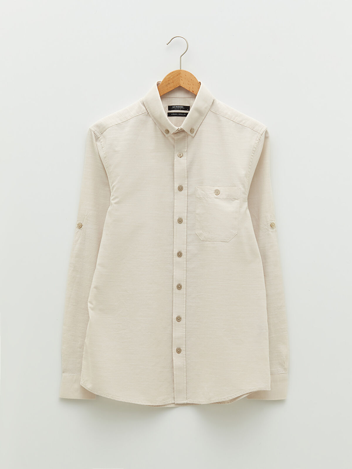 LCW BASIC Regular Fit Uzun Kollu Poplin Erkek Gömlek