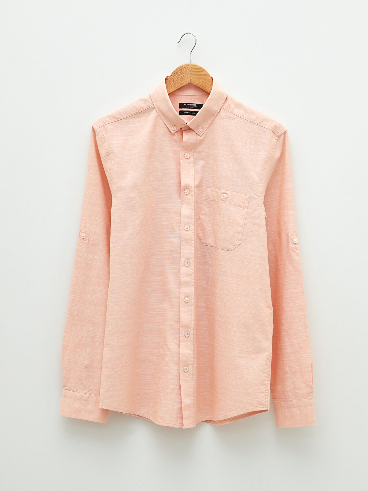 LCW BASIC Regular Fit Uzun Kollu Poplin Erkek Gömlek