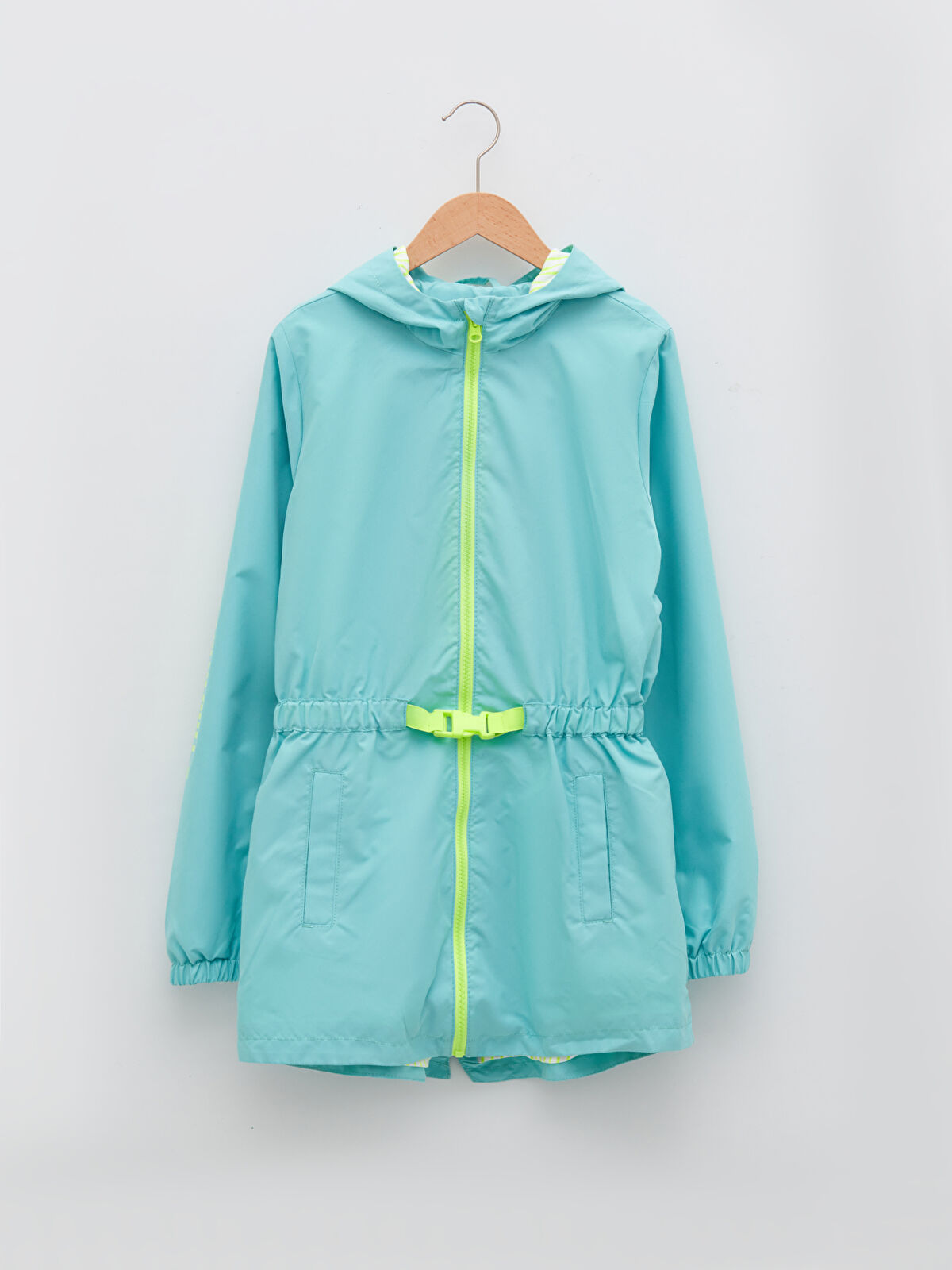 Kapüşonlu Basic Uzun Kollu Kız Çocuk Mont