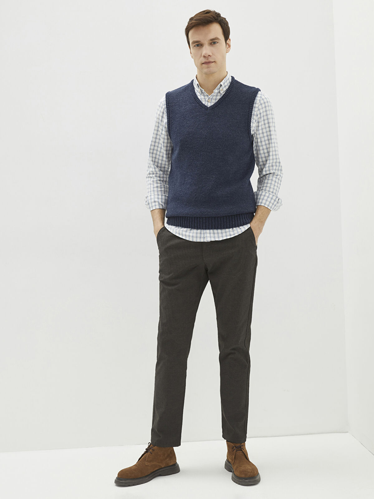 LCW CLASSIC Standart Kalıp Dokulu Kalın Erkek Pantolon