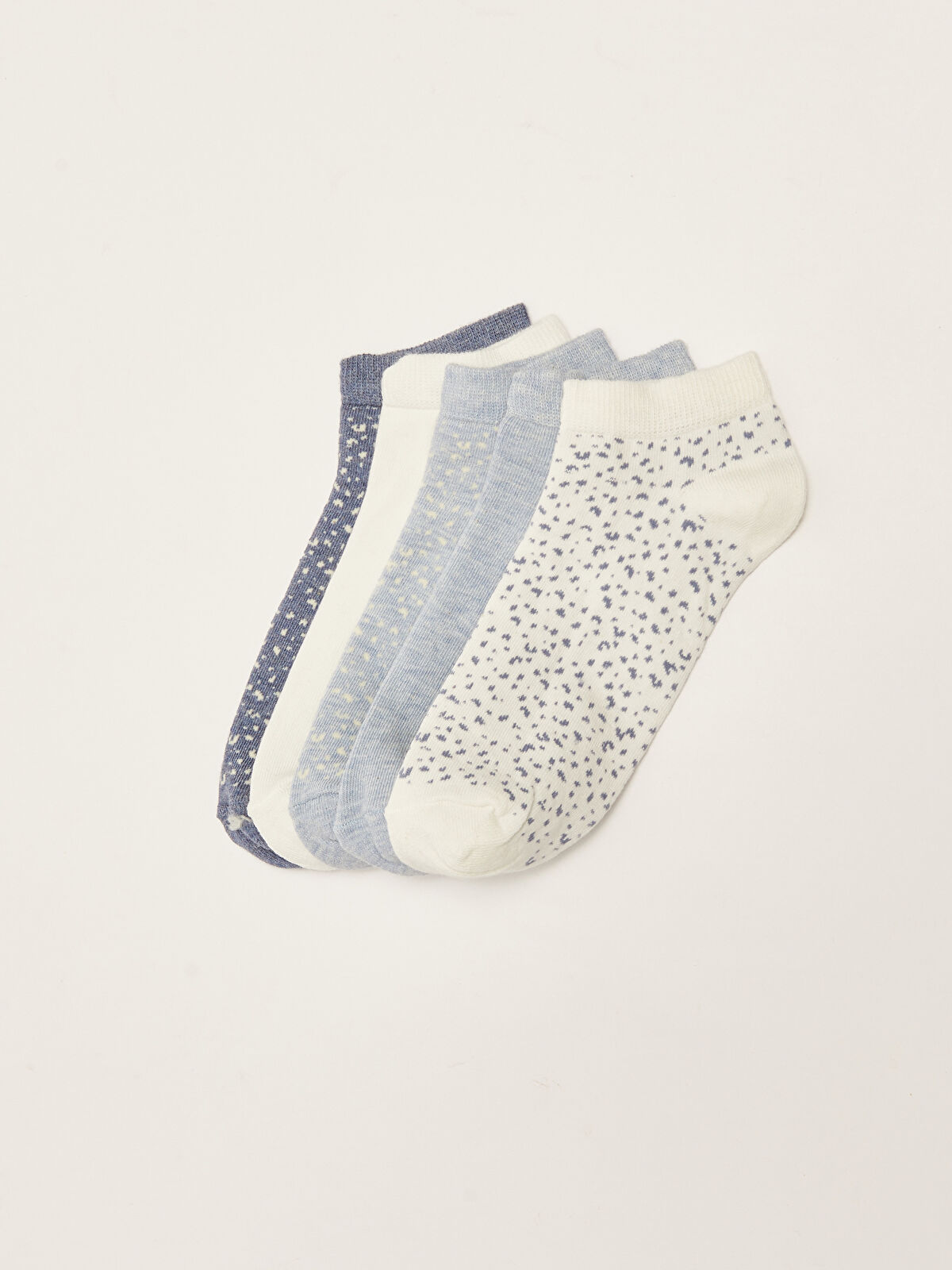 LCW DREAM Baskılı Kadın Patik Çorap 5'li Paket