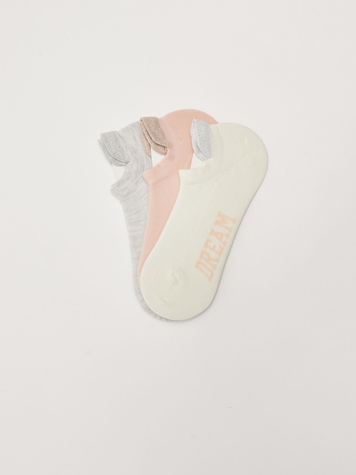 LCW DREAM Baskılı Kadın Patik Çorap 3'lü Paket