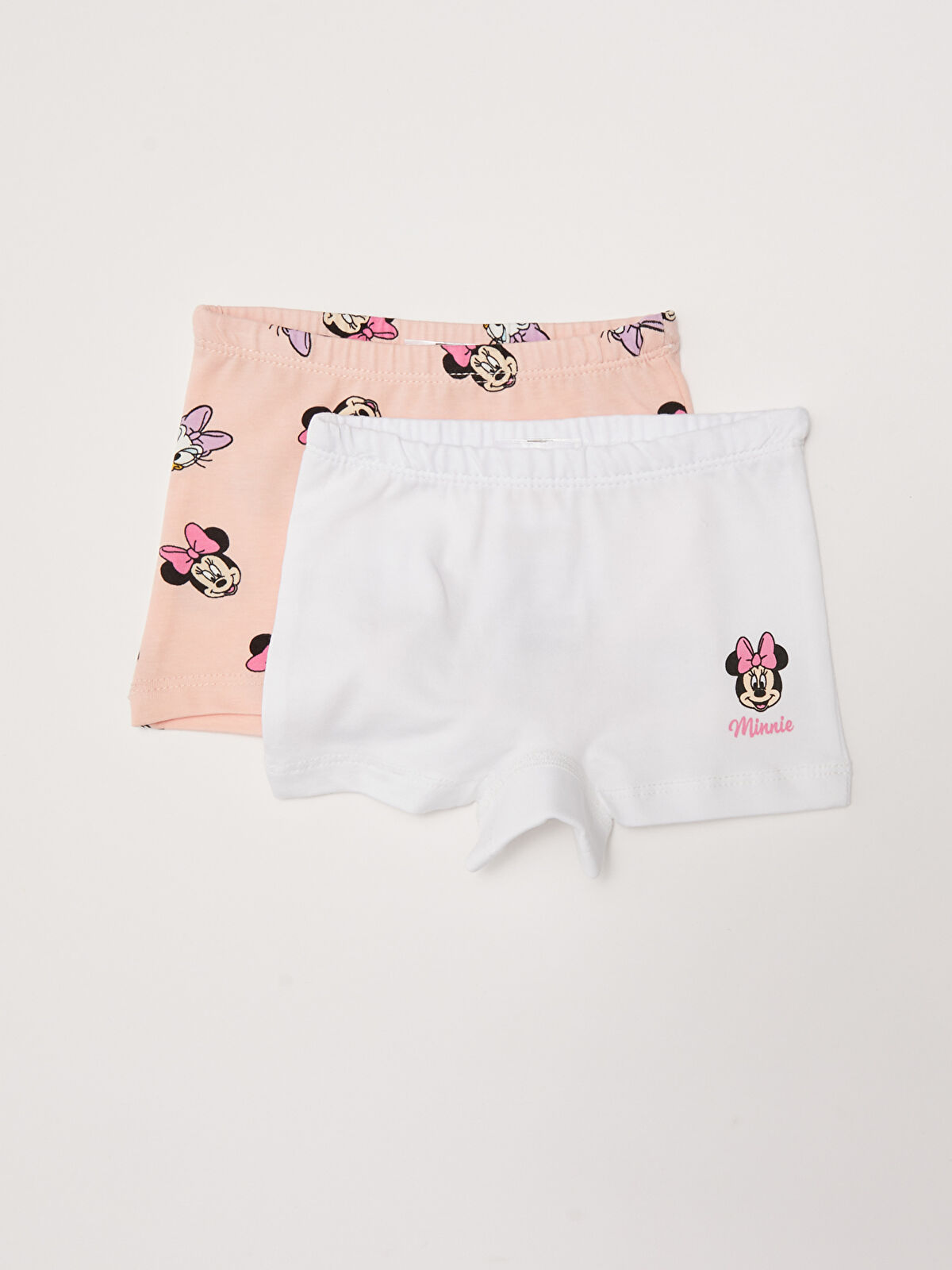 Beli Lastikli Minnie Mouse Baskılı Kız Bebek Boxer 2'li