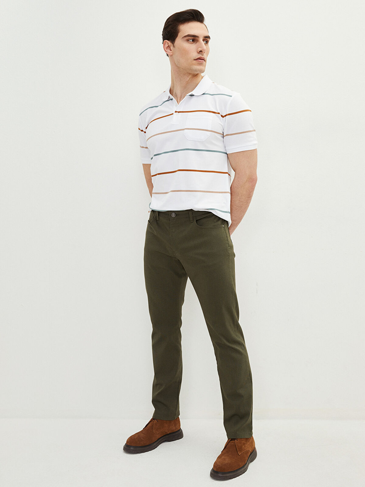 LCW CLASSIC Regular Fit Dokulu Erkek Pantolon