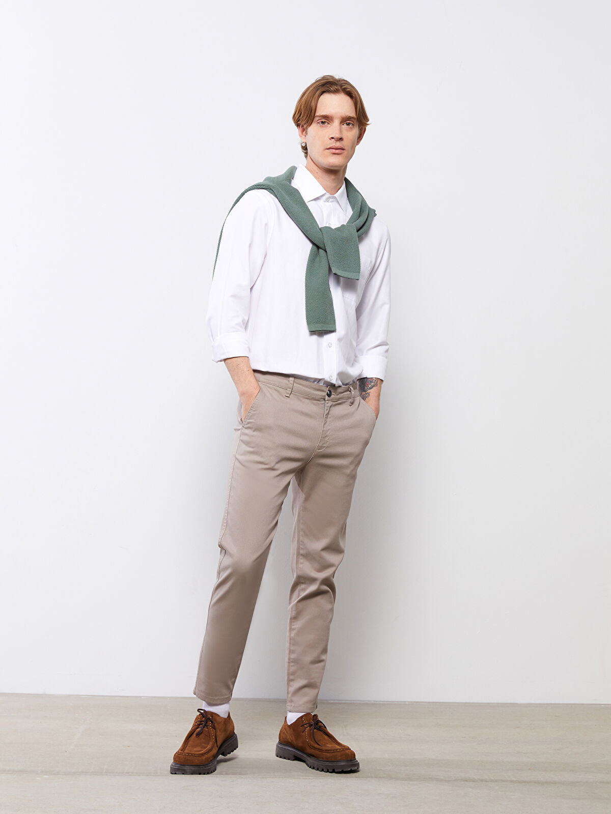 LCW CLASSIC Tapered Fit Gabardin Erkek Chino Pantolon