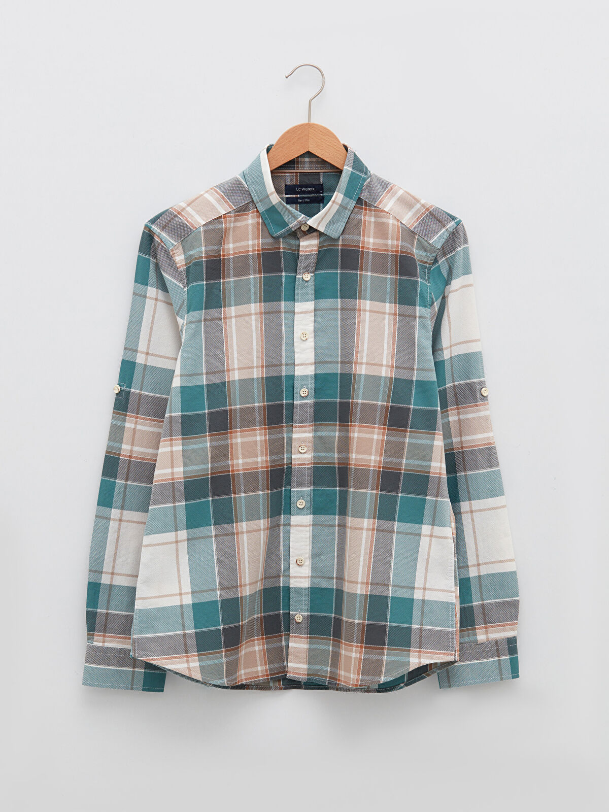 LCW CLASSIC Slim Fit Uzun Kollu Ekose Erkek Gömlek