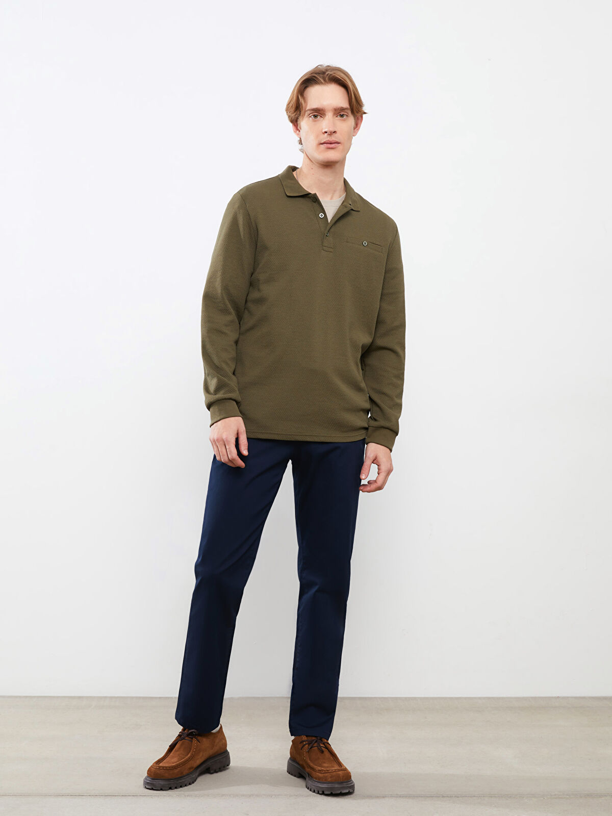 LCW CLASSIC Polo Yaka Uzun Kollu Erkek Tişört