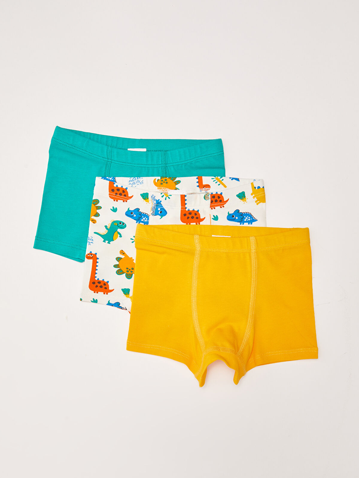 Beli Lastikli Pamuklu Erkek Bebek Boxer 3'lü