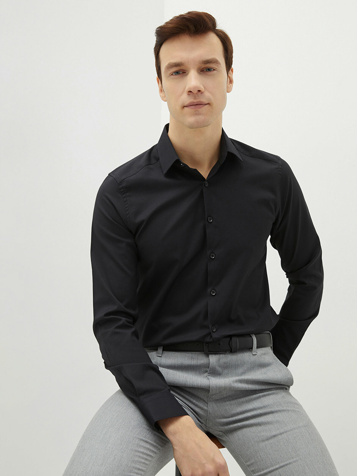 LCW FORMAL Slim Fit Uzun Kollu Oxford Erkek Gömlek