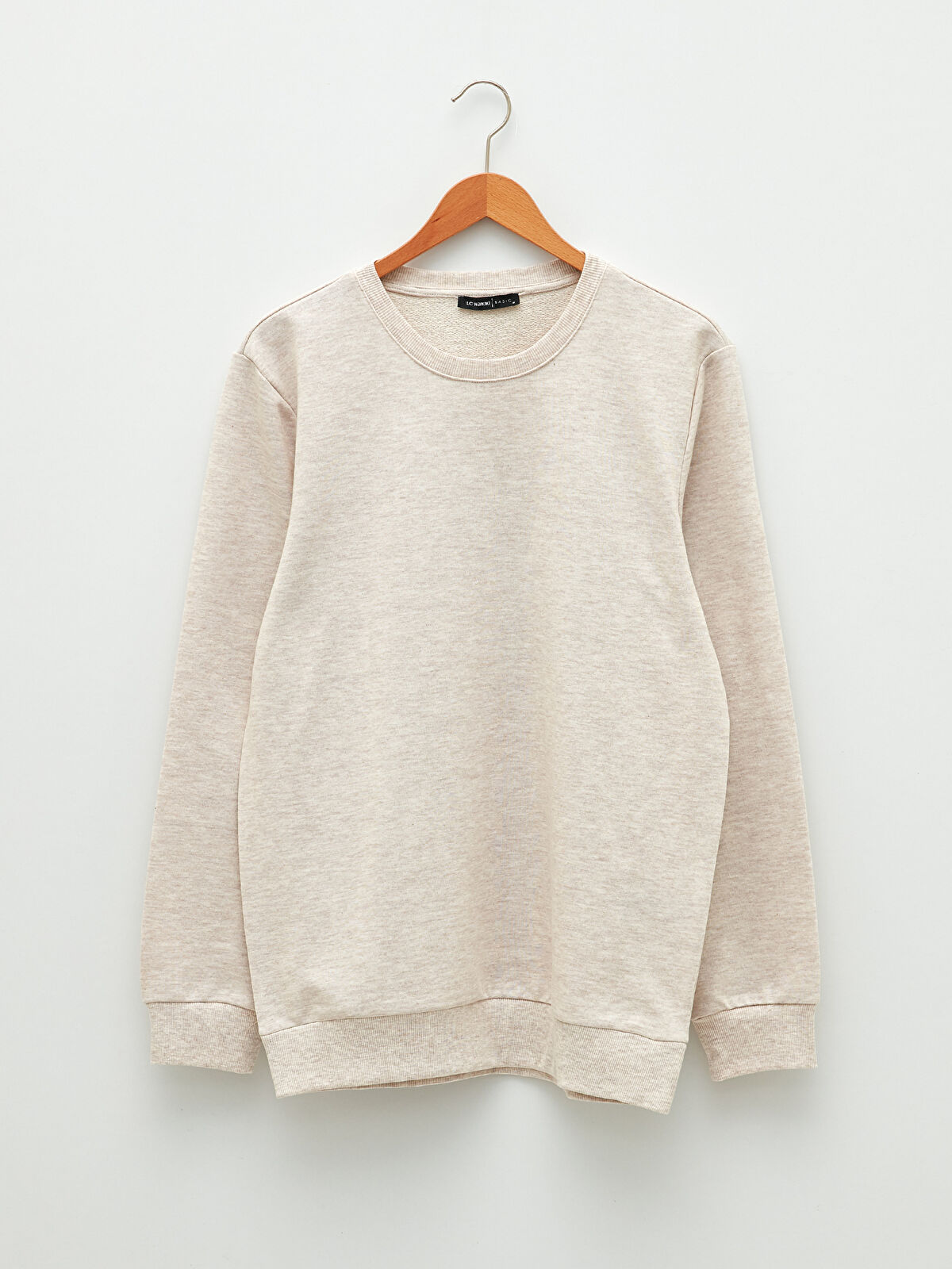 LCW BASIC Bisiklet Yaka Uzun Kollu Erkek Sweatshirt