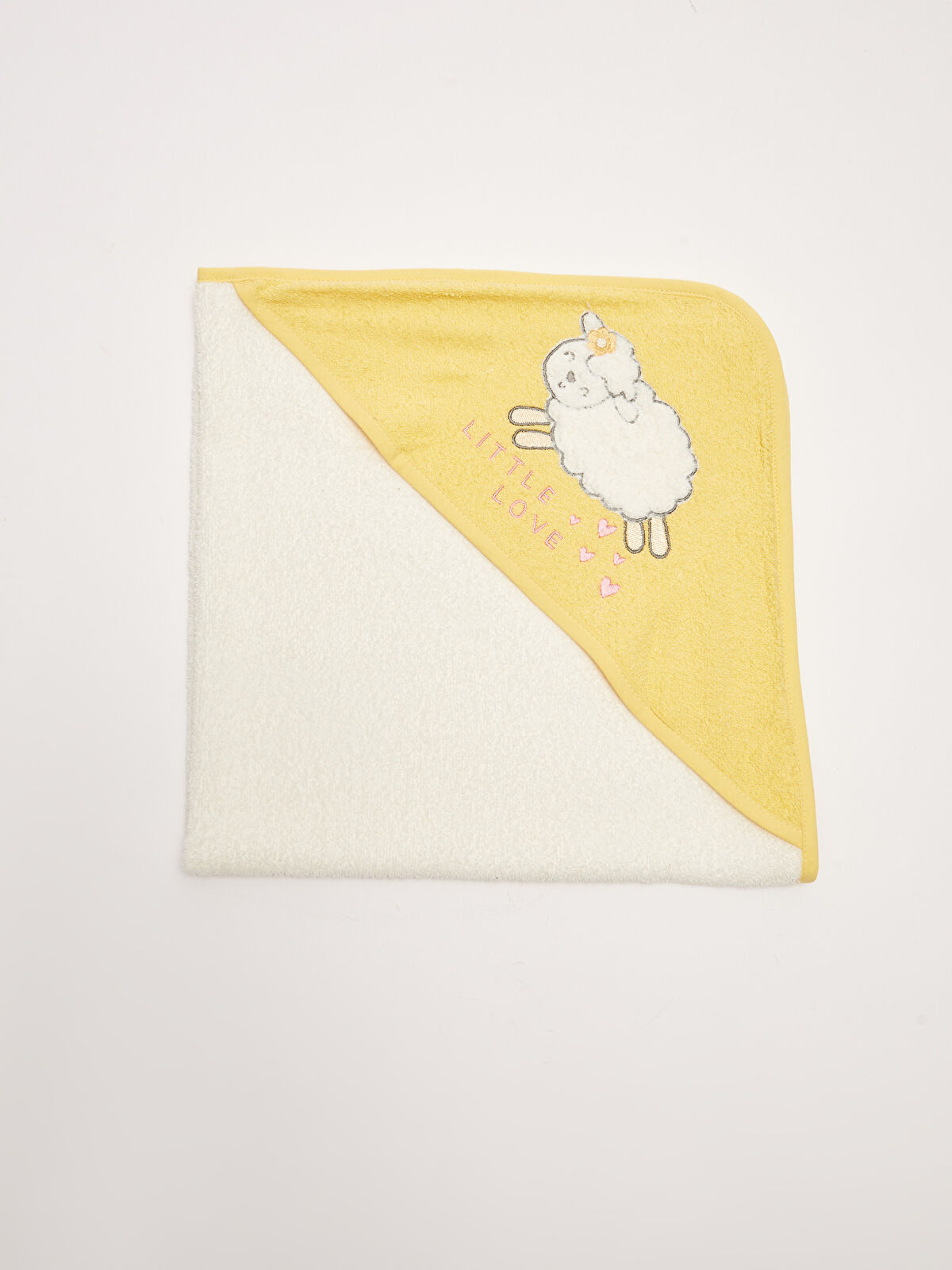 Desenli Kız Bebek Havlu 75x75 Cm Desenli Kız Bebek Havlu 75x75 Cm