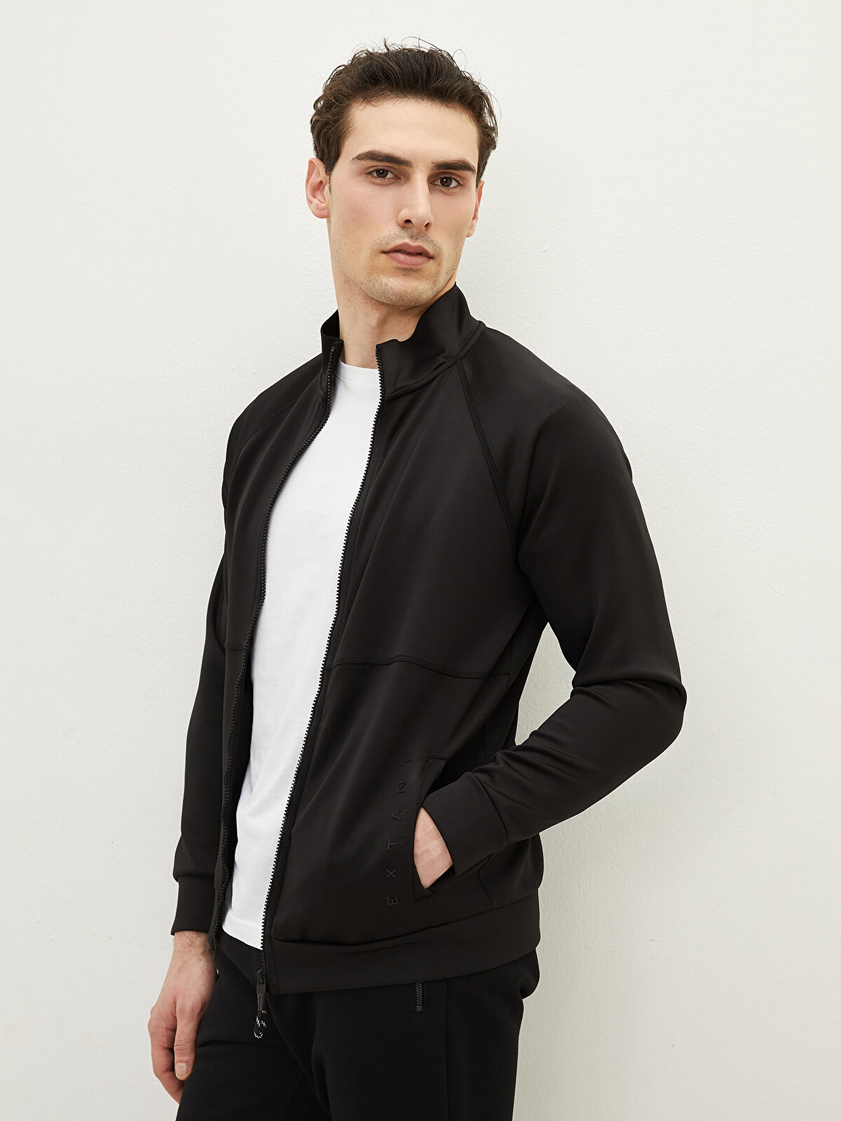 LCW CLASSIC Standart Kalıp Dik Yaka Erkek Spor Hırka