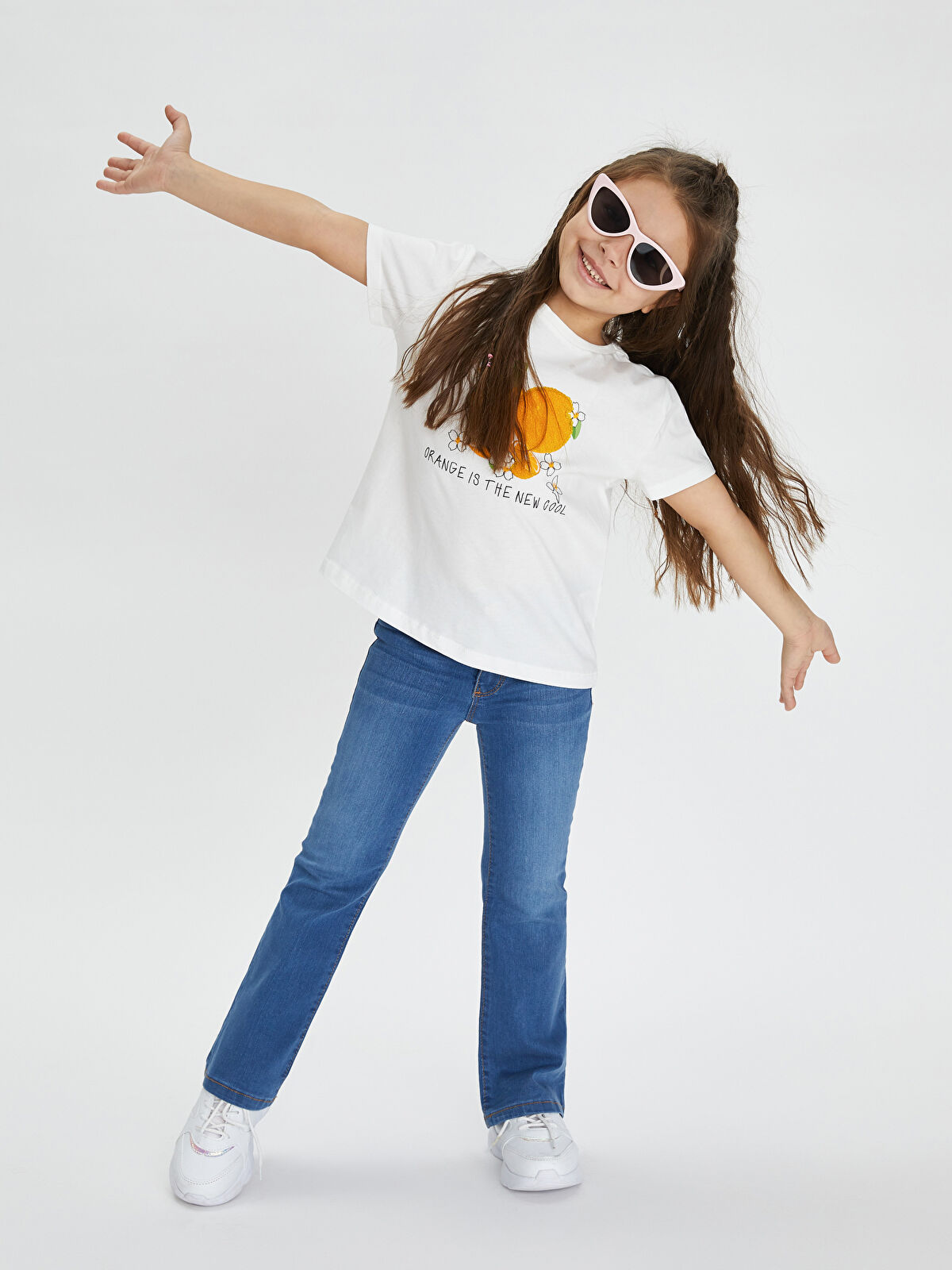 Basic İspanyol Paça Kız Çocuk Jean Pantolon Basic İspanyol Paça Kız Çocuk Jean Pantolon