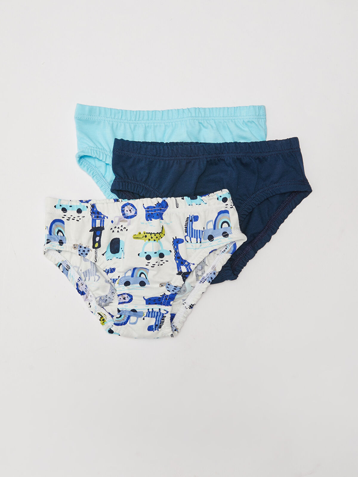 Beli Lastikli Erkek Bebek Külot 3'lü