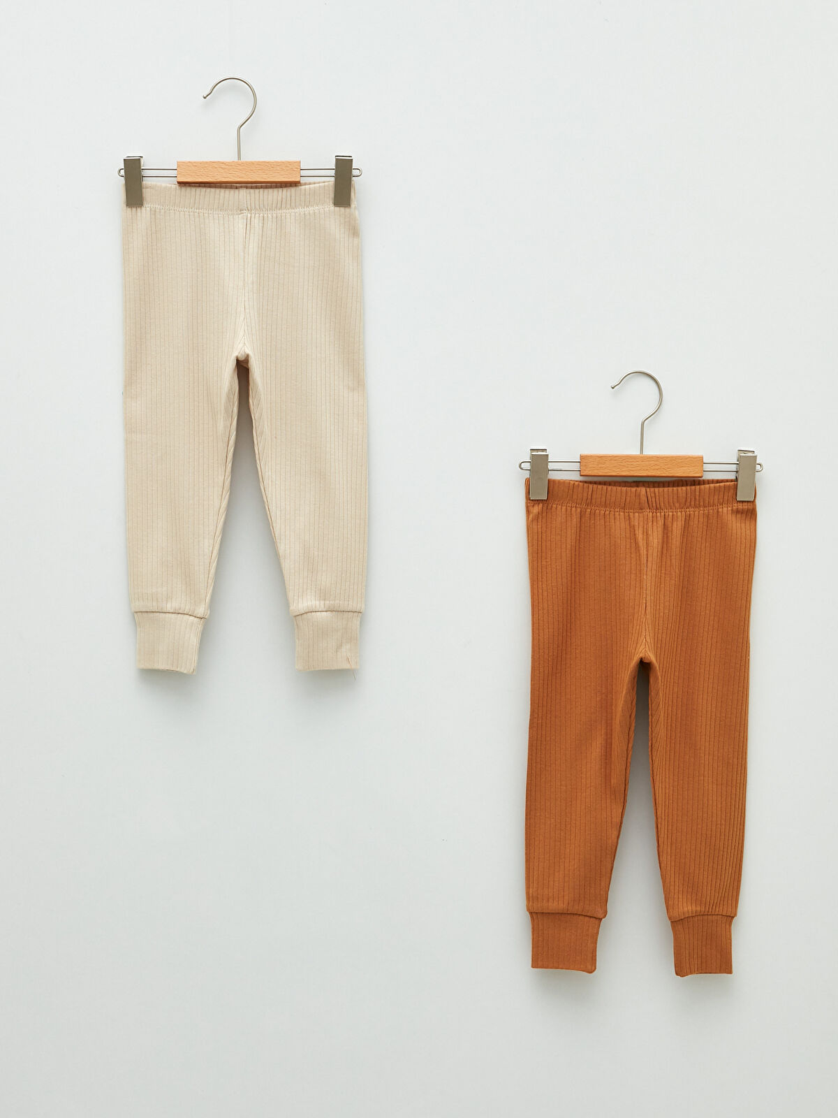 Beli lastikli Basic Erkek Bebek Pijama Alt 2'li