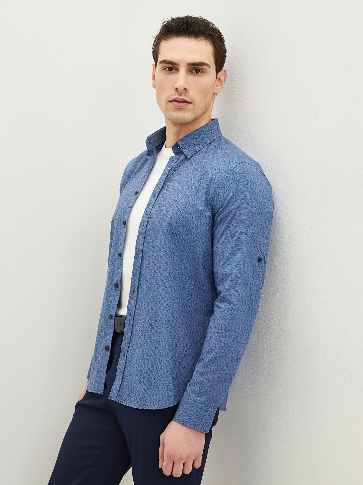 LCW CLASSIC Slim Fit Uzun Kollu Oxford Erkek Gömlek