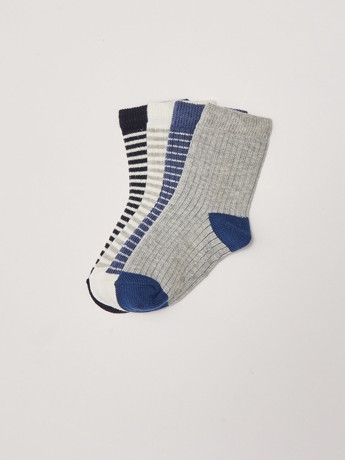 Çizgili Erkek Bebek Soket Çorap 4'lü