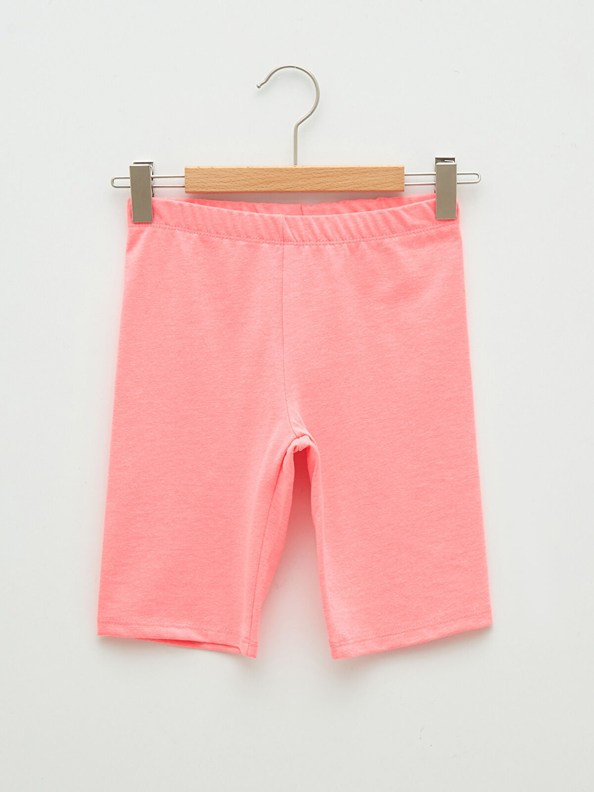 Beli Lastikli Basic Pamuklu Kız Çocuk Kısa Tayt