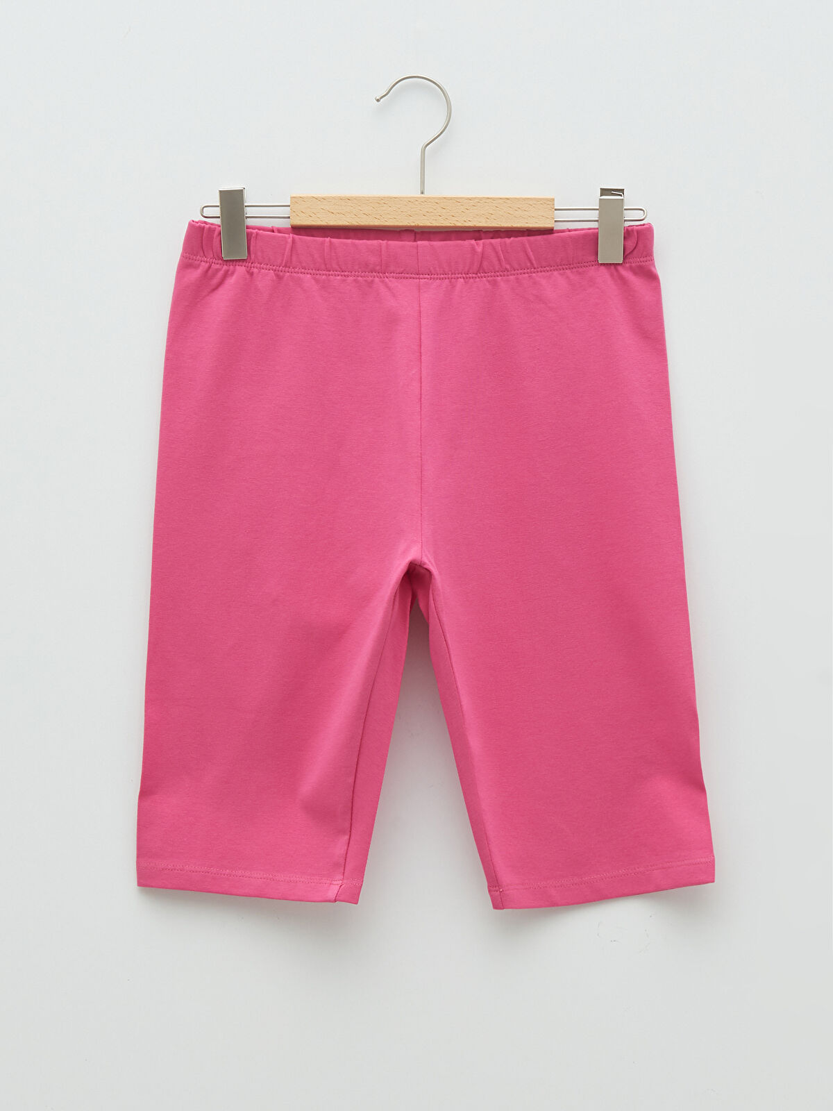 Beli Lastikli Basic Pamuklu Kız Çocuk Kısa Tayt