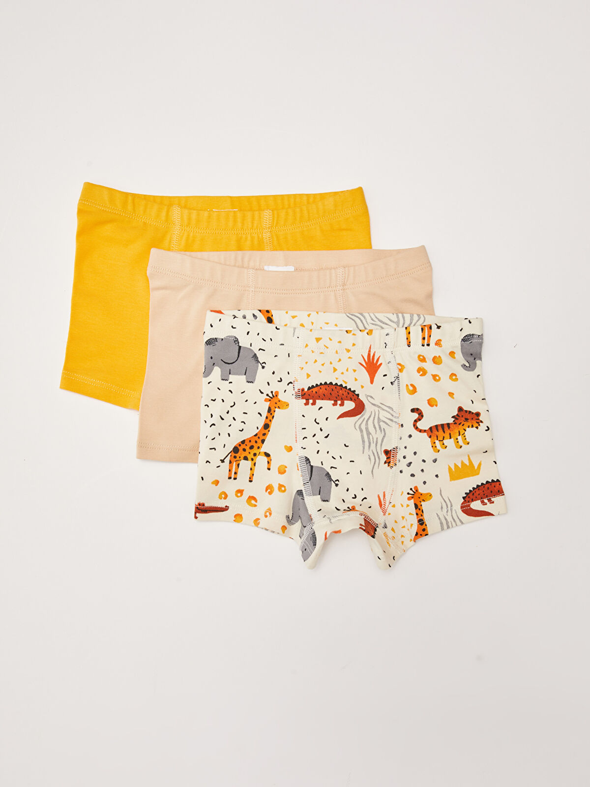 Beli Lastikli Baskılı Erkek Bebek Boxer 3'lü