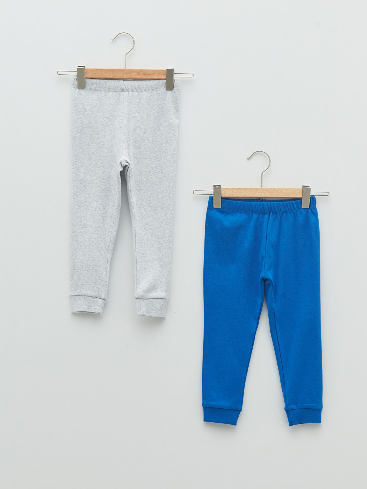 Beli lastikli Basic Erkek Bebek Pijama Alt 2'li