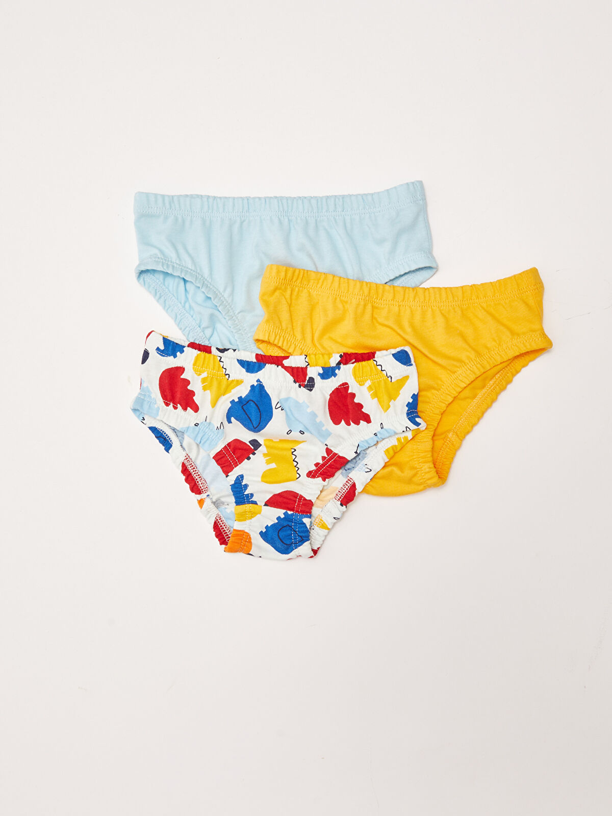 Beli Lastikli Erkek Bebek Külot 3'lü