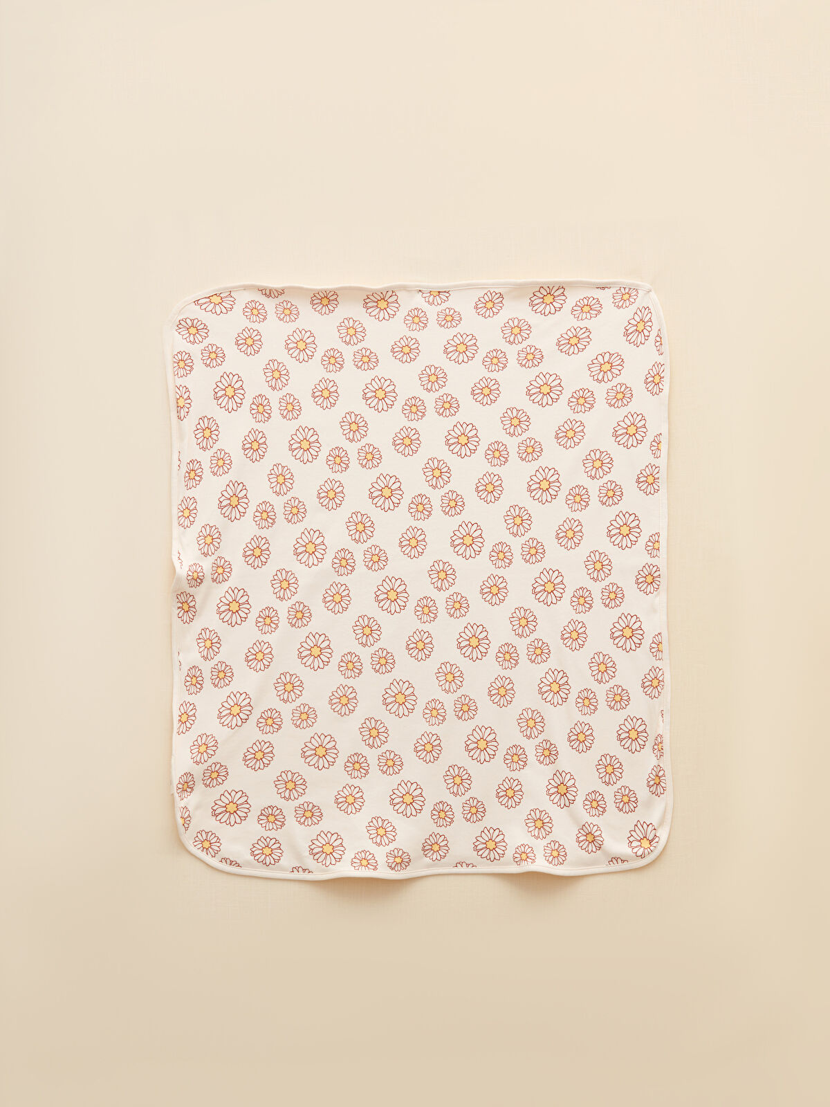 LCW GREEN Baskılı Organik Pamuklu Kız Bebek Battaniye 80x100 Cm