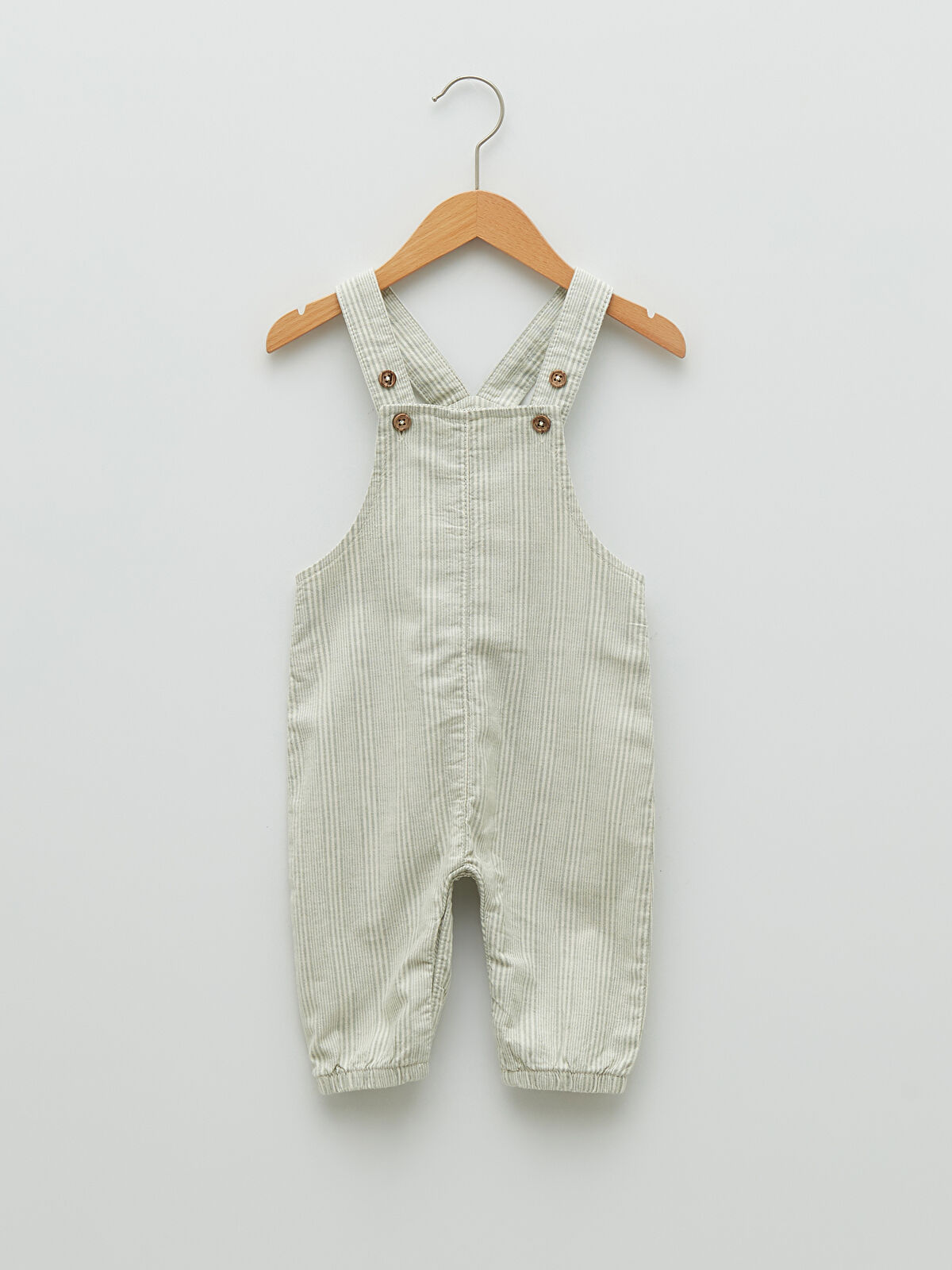 Çizgili Pamuklu Erkek Bebek Salopet