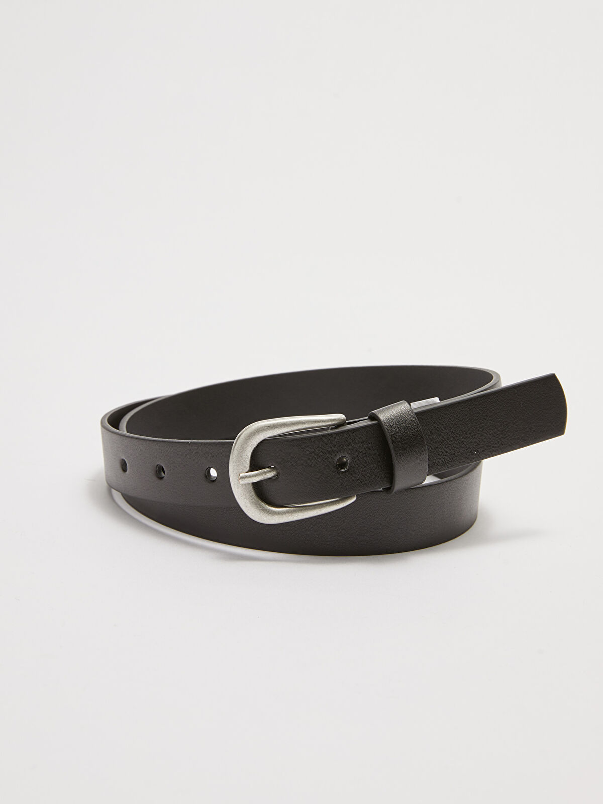 Deri Görünümlü Kadın Kot Kemeri