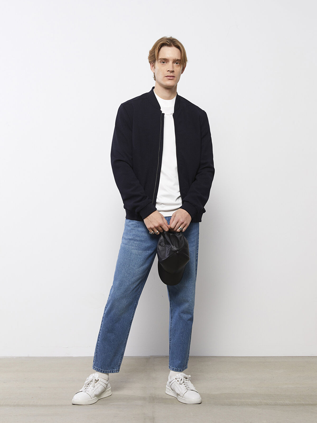 LCW VISION Slim Fit Kolej Yaka Bomber Erkek Mont LCW VISION Slim Fit Kolej Yaka Bomber Erkek Mont