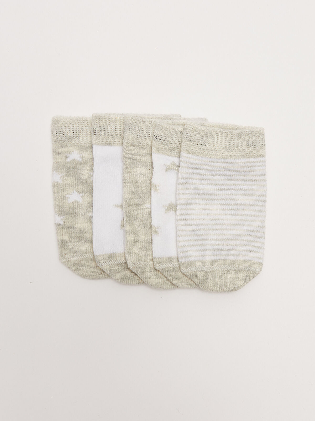 Desenli Erkek Bebek Patik Çorap 5'li