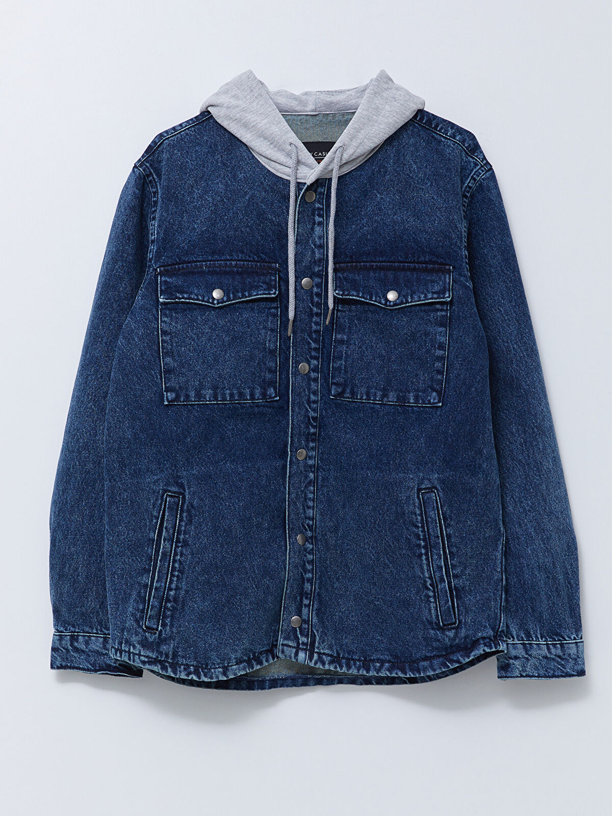 LCW CASUAL Rahat Kalıp Kapüşonlu Erkek Jean Ceket