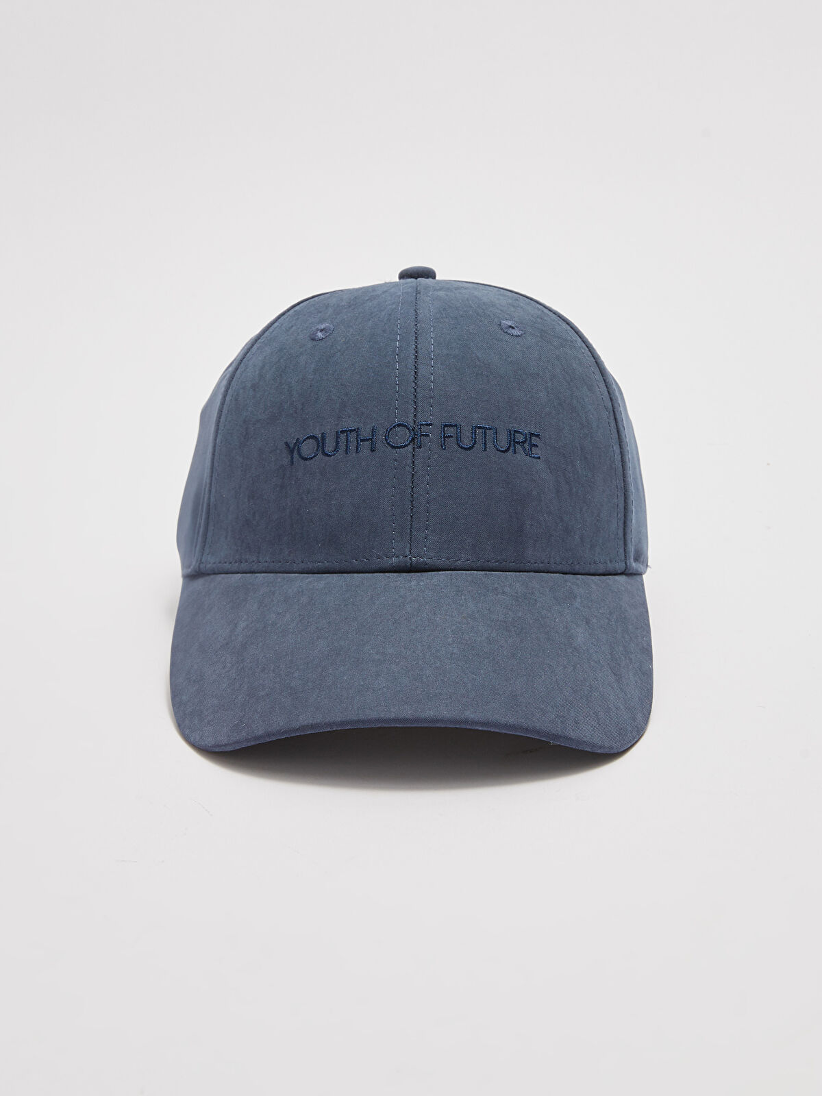 Yazı Nakışlı Süet Görünümlü Erkek Kep Şapka