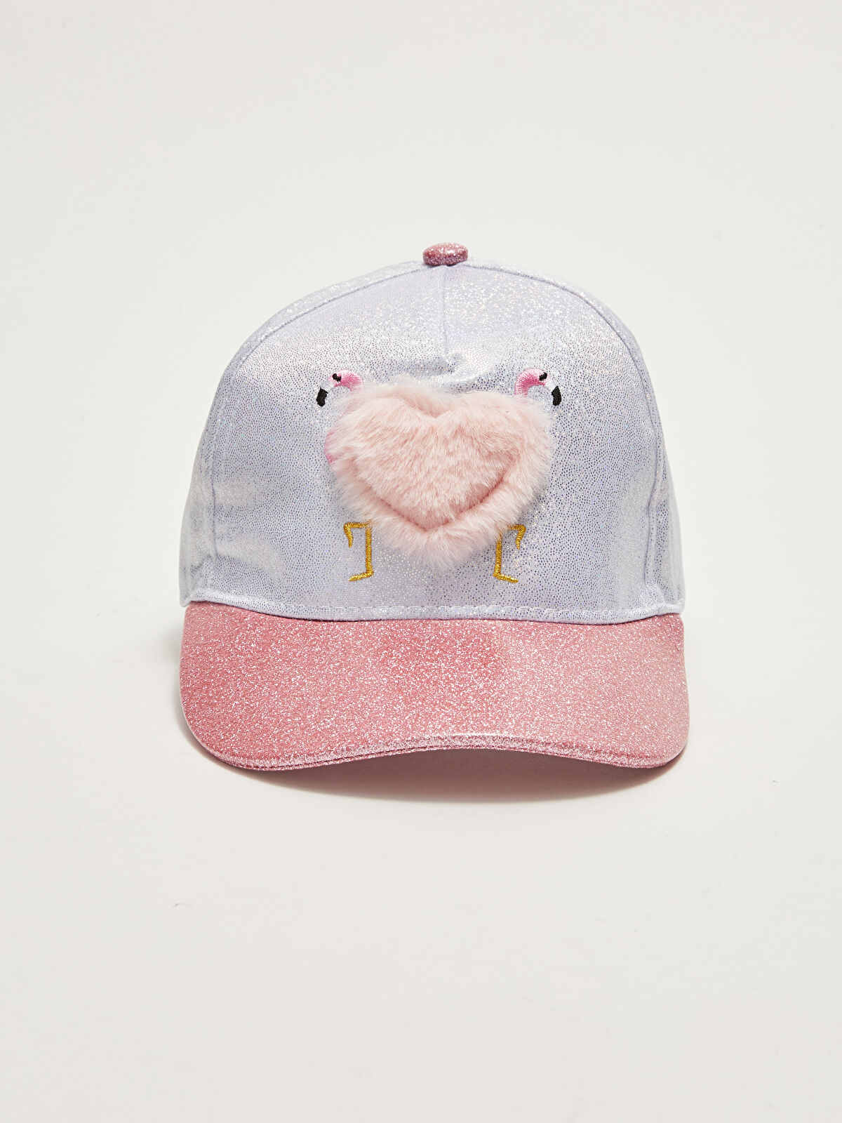 Kız Çocuk Pelüş Detaylı Flamingo İşlemeli Işıltılı Kep Şapka Kız Çocuk Pelüş Detaylı Flamingo İşlemeli Işıltılı Kep Şapka
