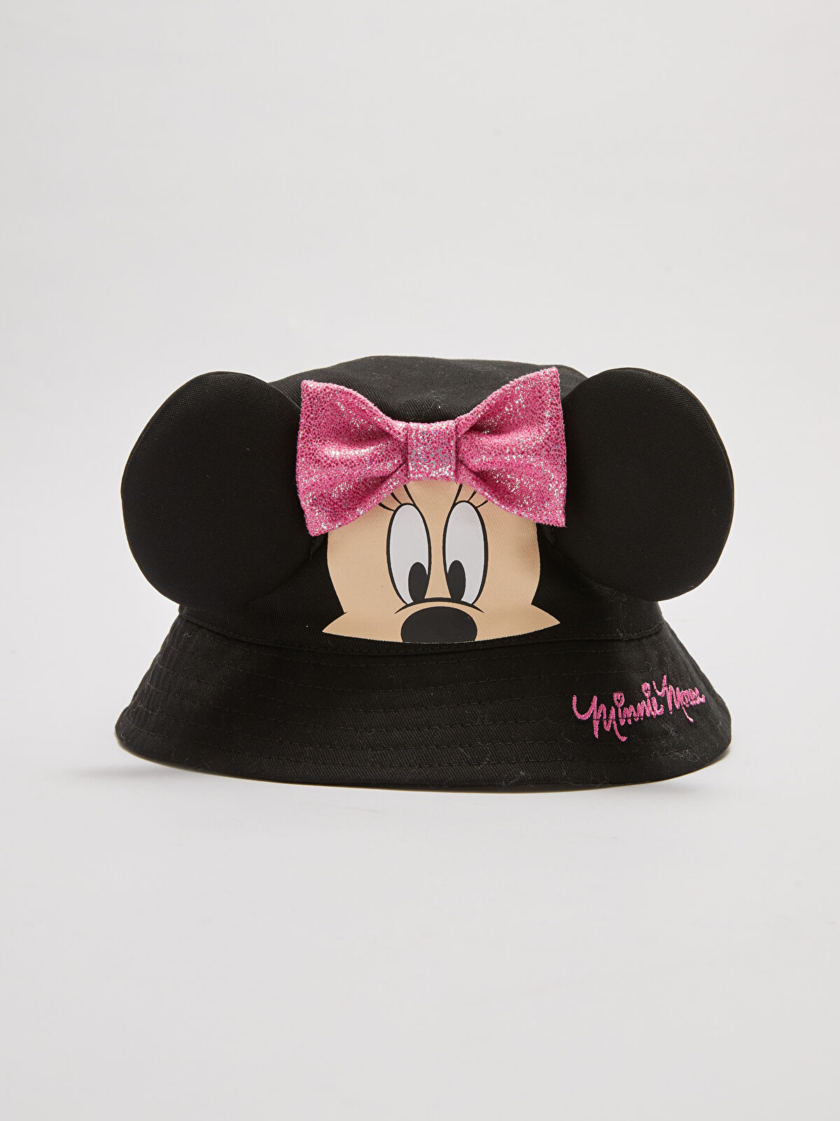 Minnie Mouse Lisanslı 3D Detaylı Kız Çocuk Bucket Şapka